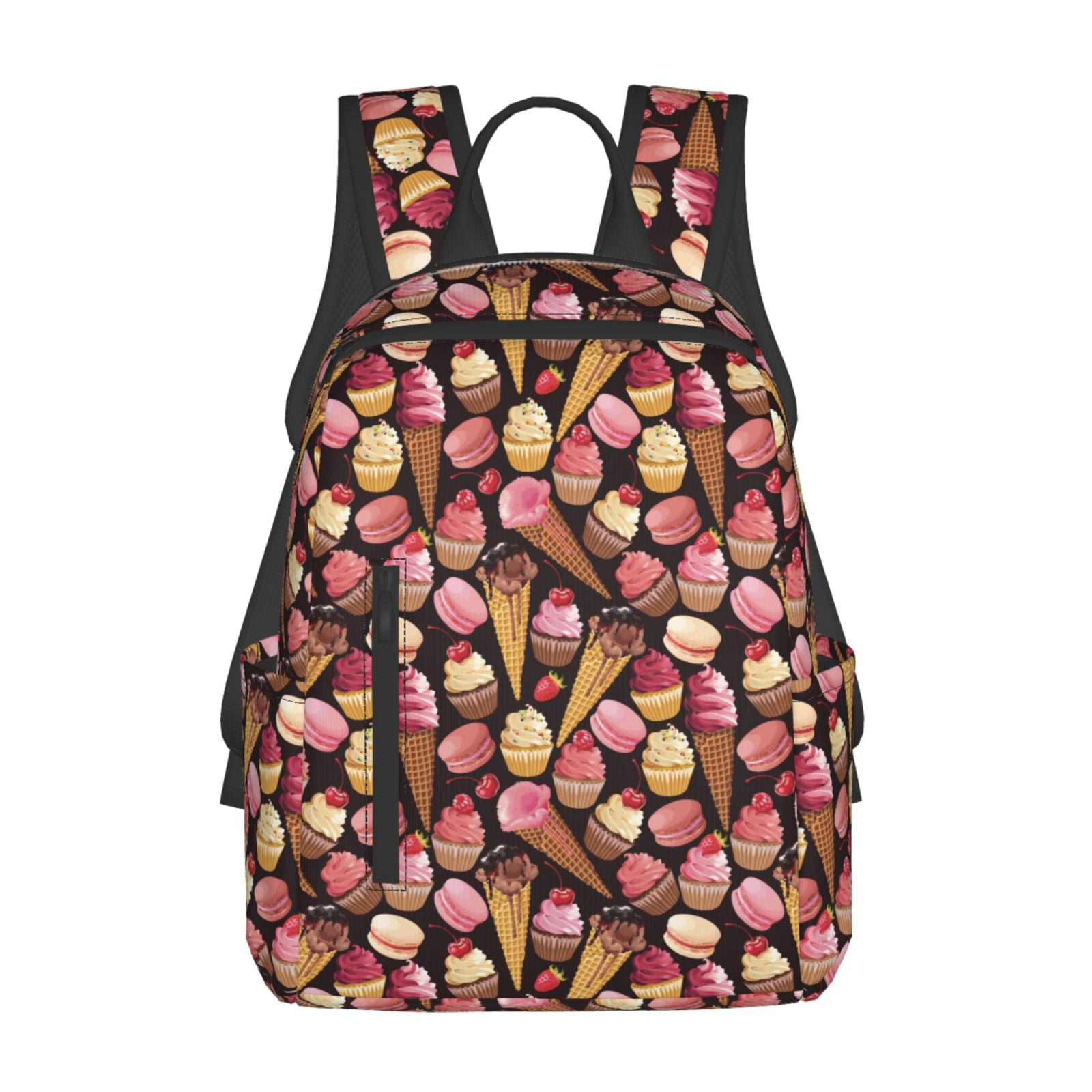 Xecao Ice Cream Cake print Backpack For women men Aesthetic Lightweight ...