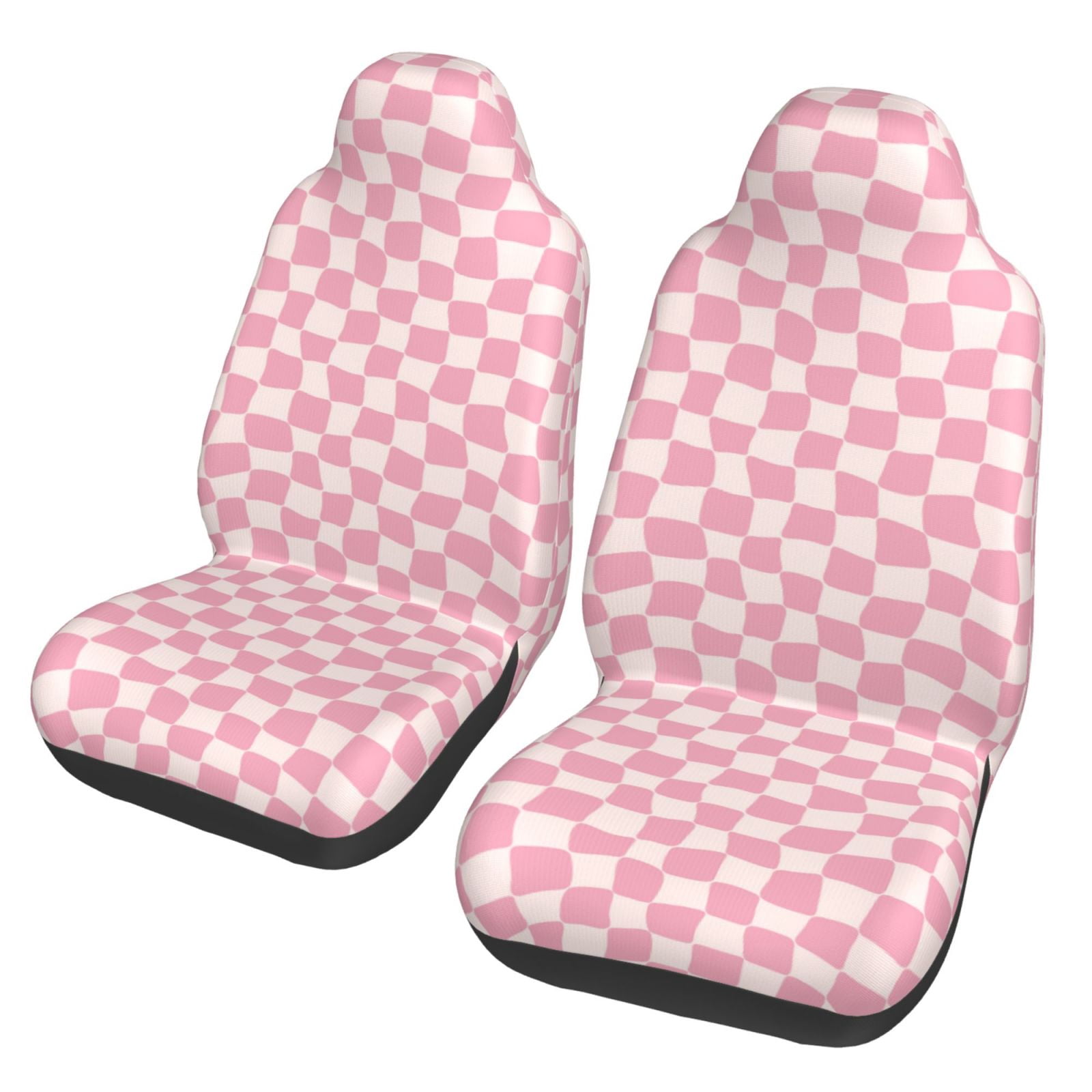 Xecao Irregular Plaid Print Car Seat Cover in That Fits Most Cars, Vans ...