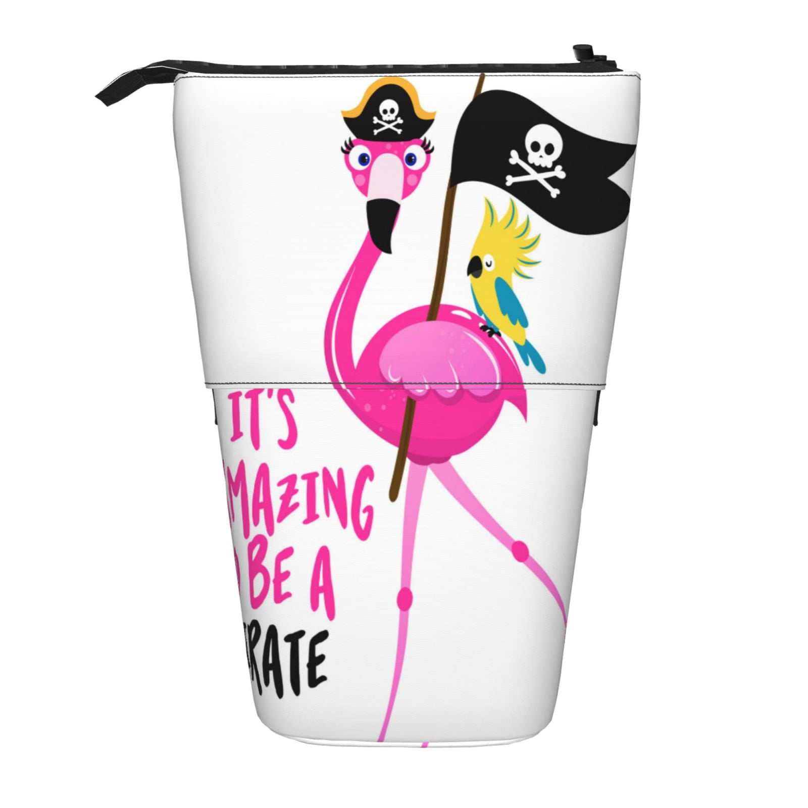 Xecao It'S Flamazing To Be A Pirate Print Telescopic Pencil Bag Pen ...