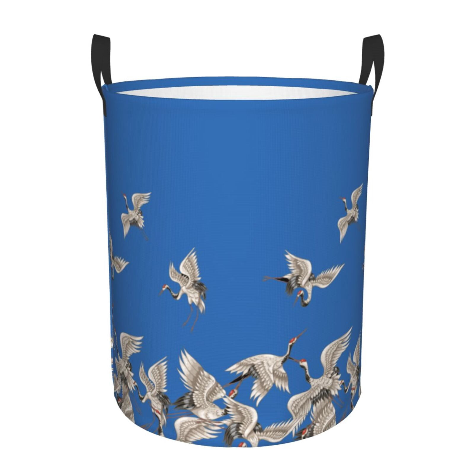 Xecao Japanese White Cranes Print Laundry Hamper Basket,designed for ...