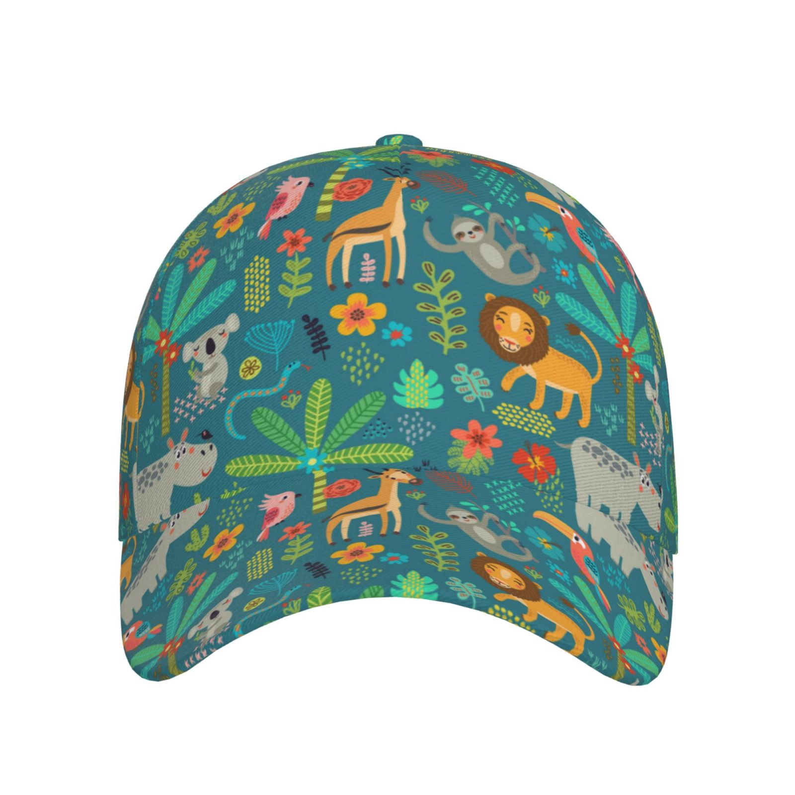Xecao Jungle Animals for Baseball Cap: Unisex, crafted from classic ...
