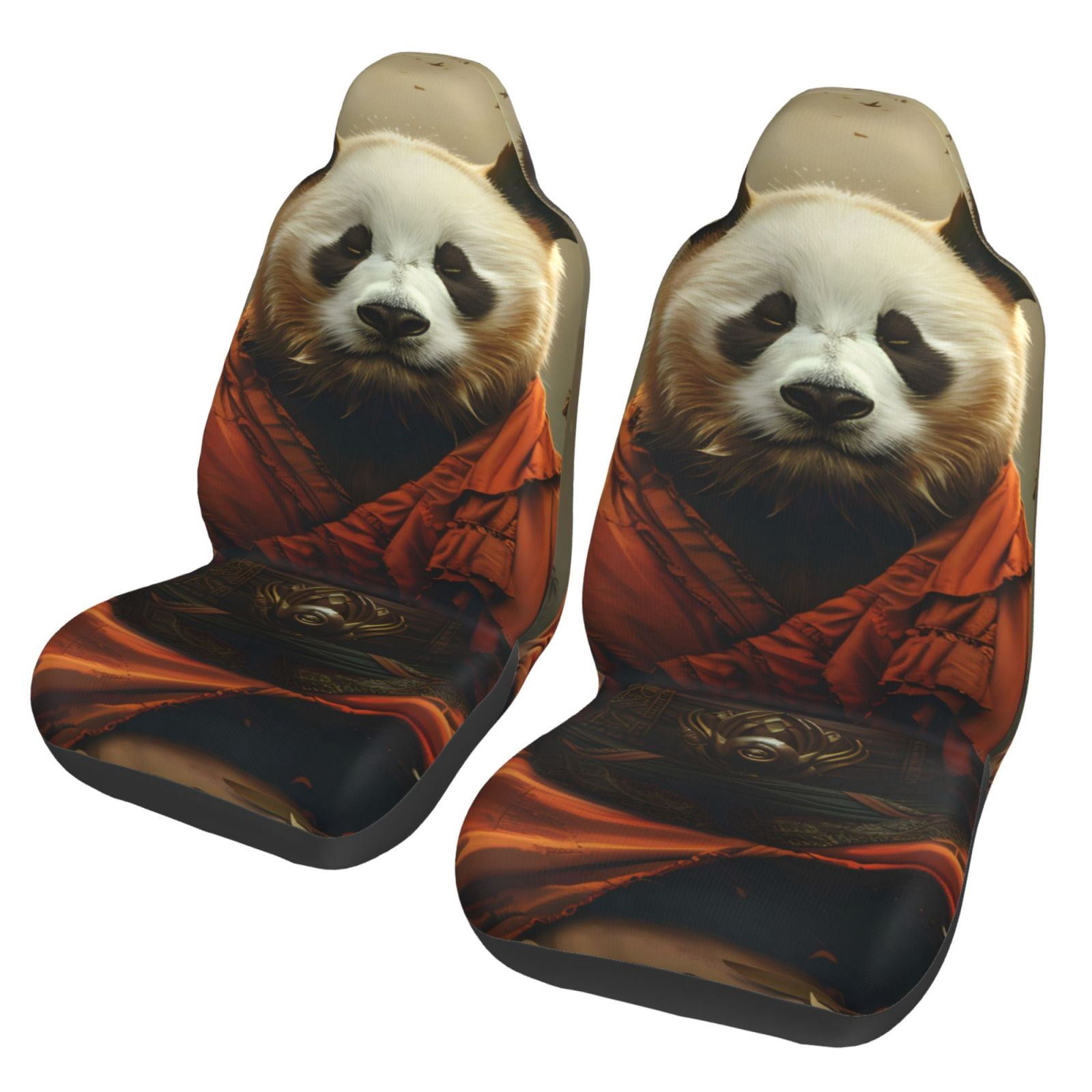 Xecao Jungle Meditating Panda Print Car Seat Cover in That Fits Most ...