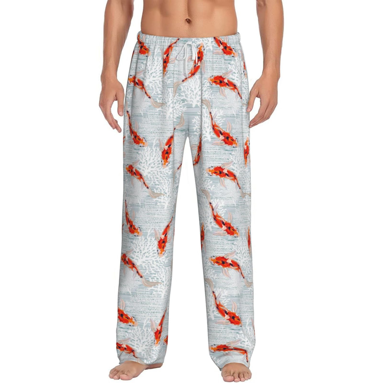 Xecao Koi Fish Corals,Spring Summer Men's Straight Lounge Pajama Pants: The Ultimate in ...