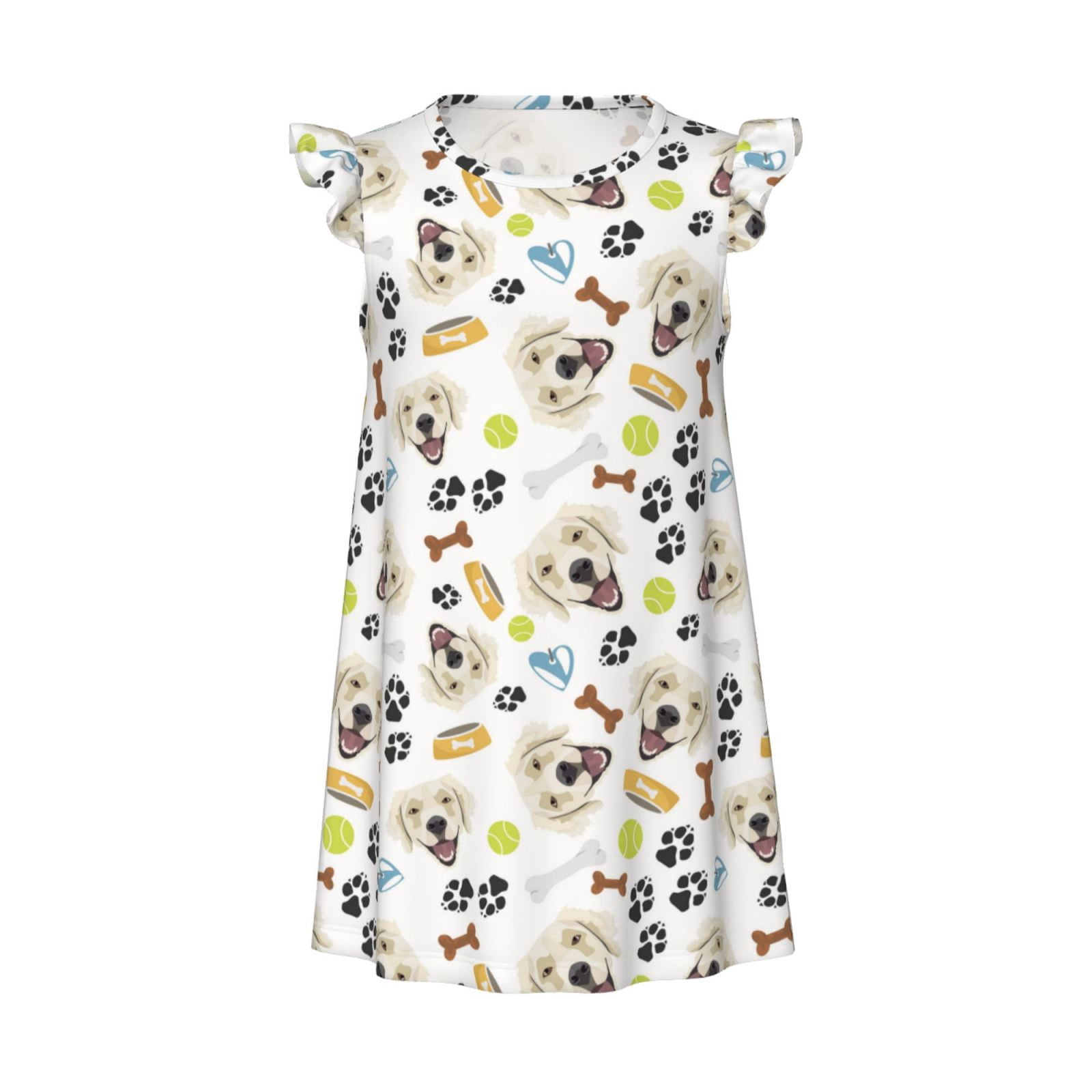 Xecao Labrador Retriever Dog Nightgowns for Girls: Elegant Princess ...