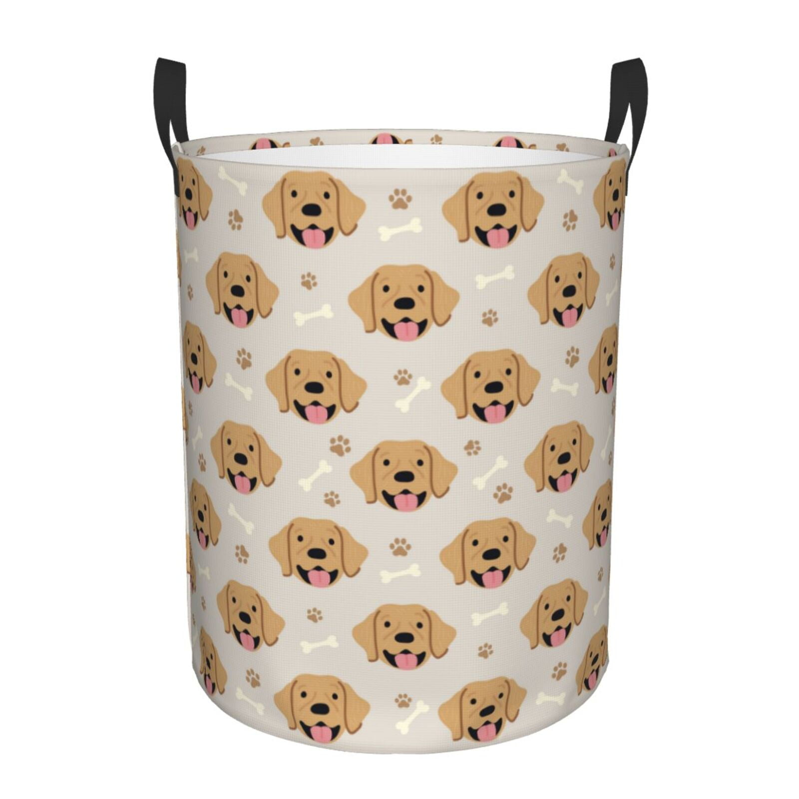 Xecao Labrador Retriever Dog Print Laundry Hamper Basket,designed for ...