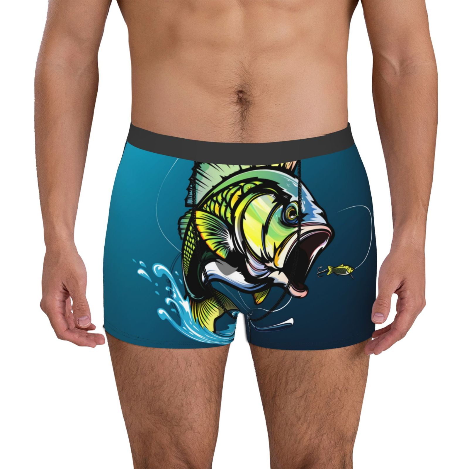 Xecao Largemouth Bass Fish Men's Underwear Boxer Briefs Pack - Your ...