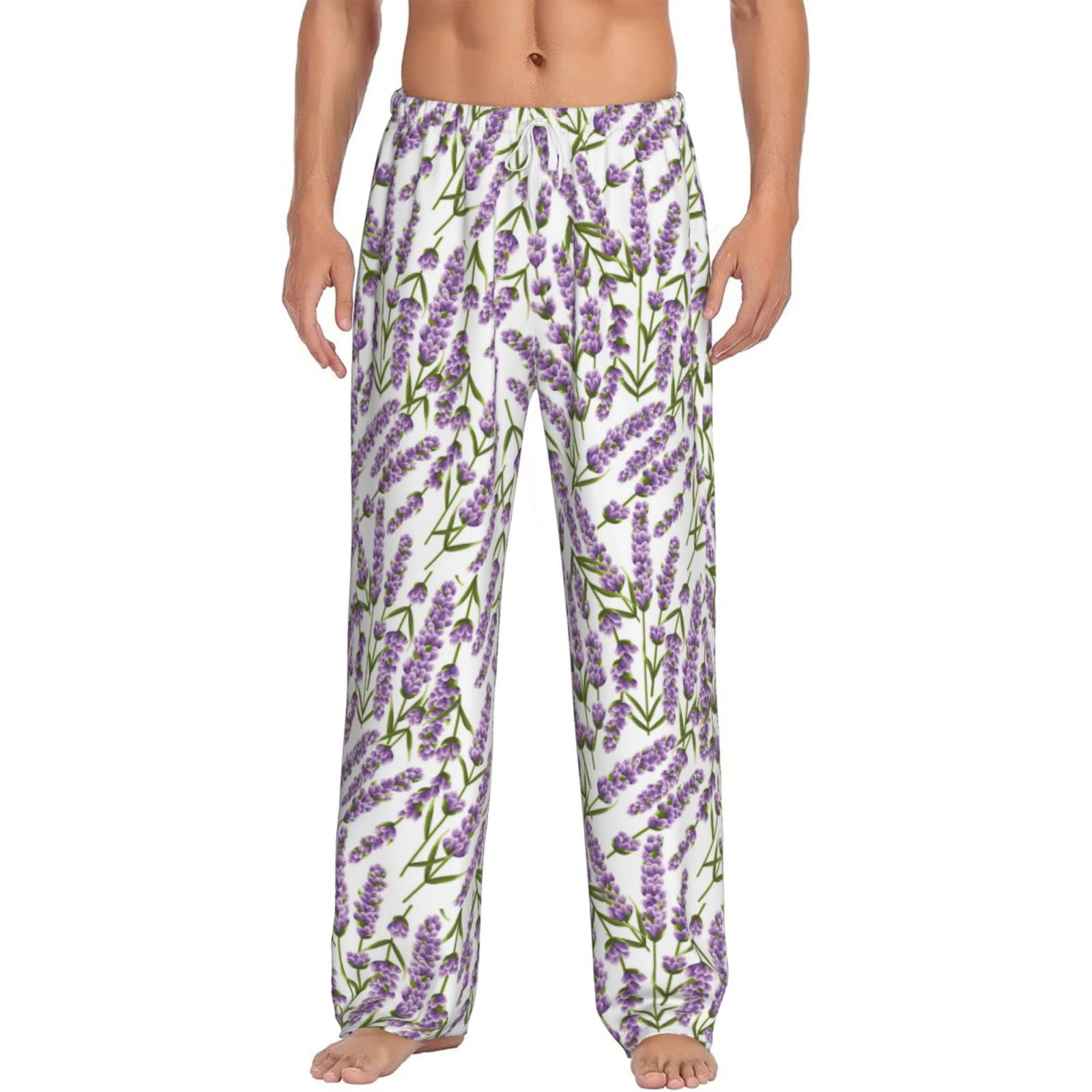 Xecao Lavender Flowers Men's Straight Lounge Pajama Pants: The Ultimate ...