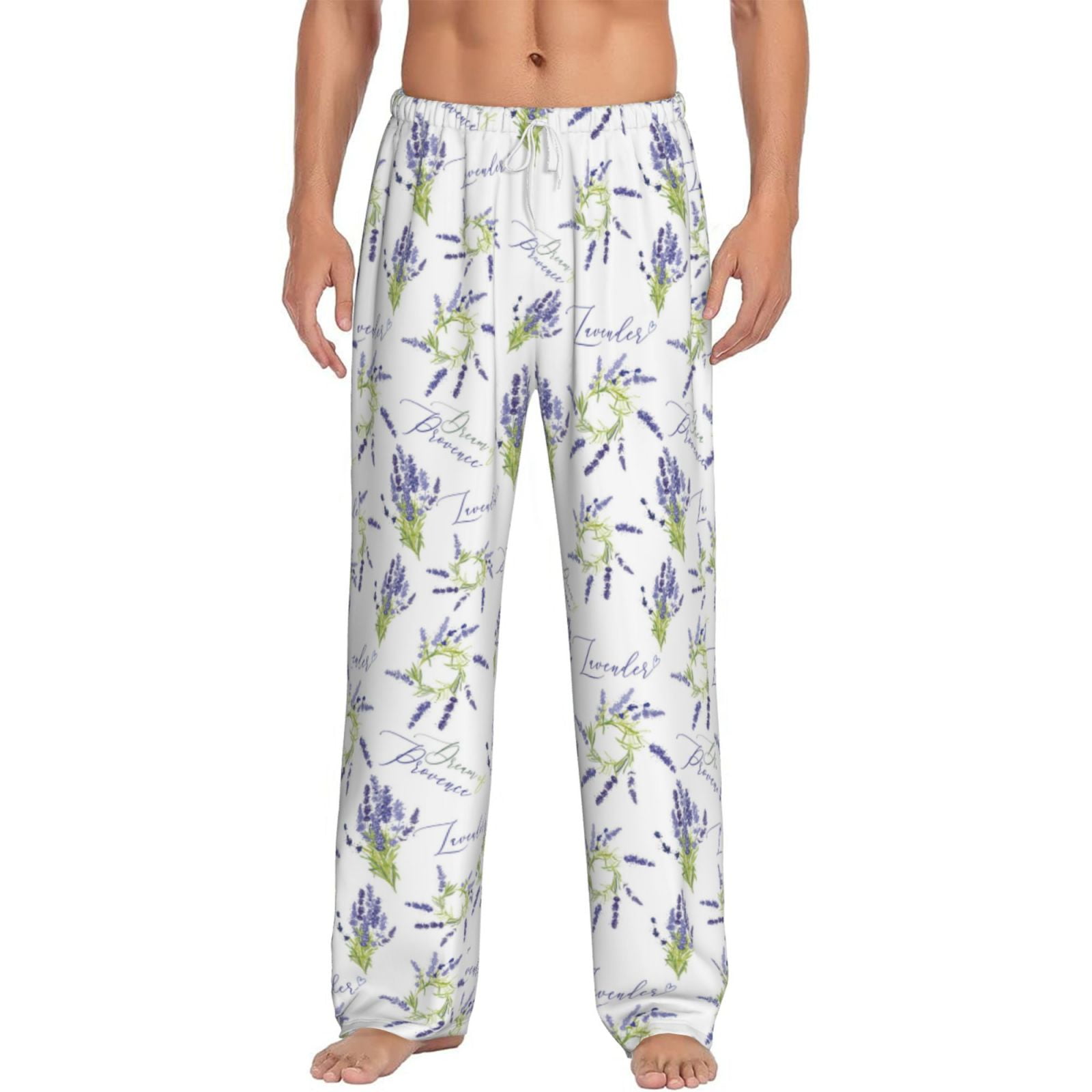 Xecao Lavender Flowers Men's Straight Lounge Pajama Pants: The Ultimate ...