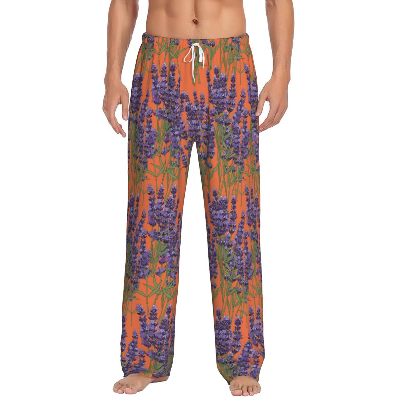 Xecao Lavender Flowers Men's Straight Lounge Pajama Pants: The Ultimate ...