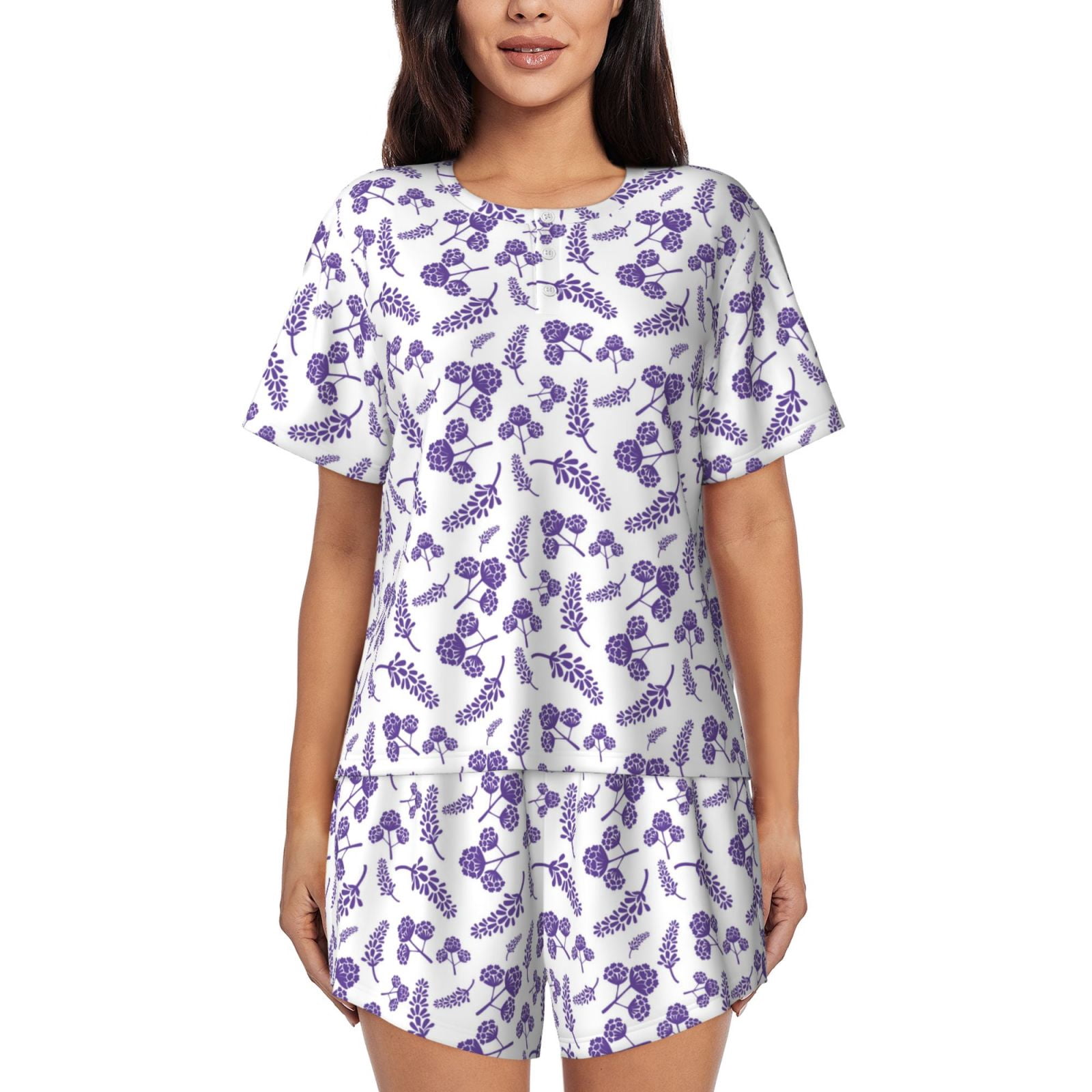 Xecao Lavender Flowers print Swimsuit for women, Summer-ready, sporty ...