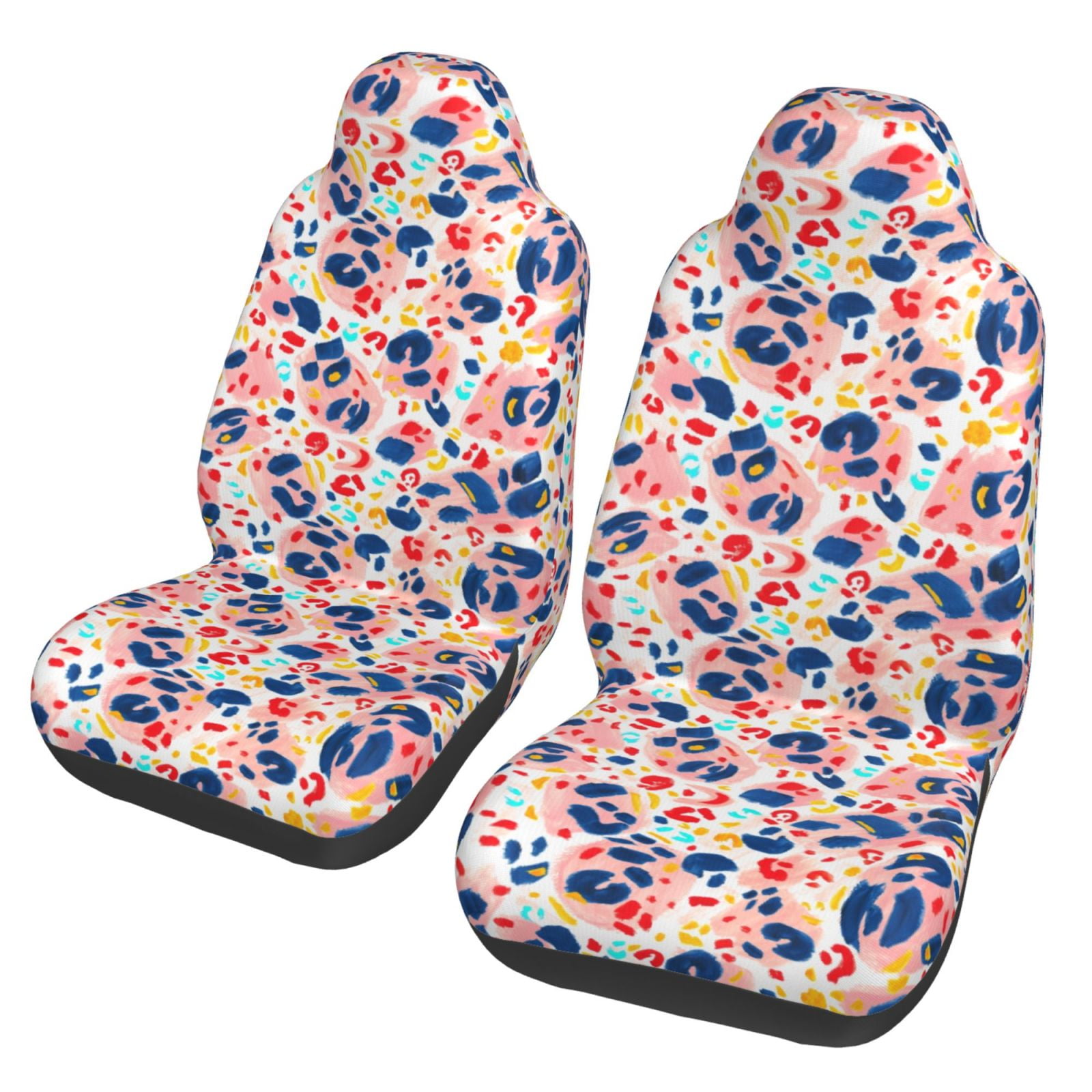 Xecao Leopard Print (2) Print Car Seat Cover in That Fits Most Cars ...