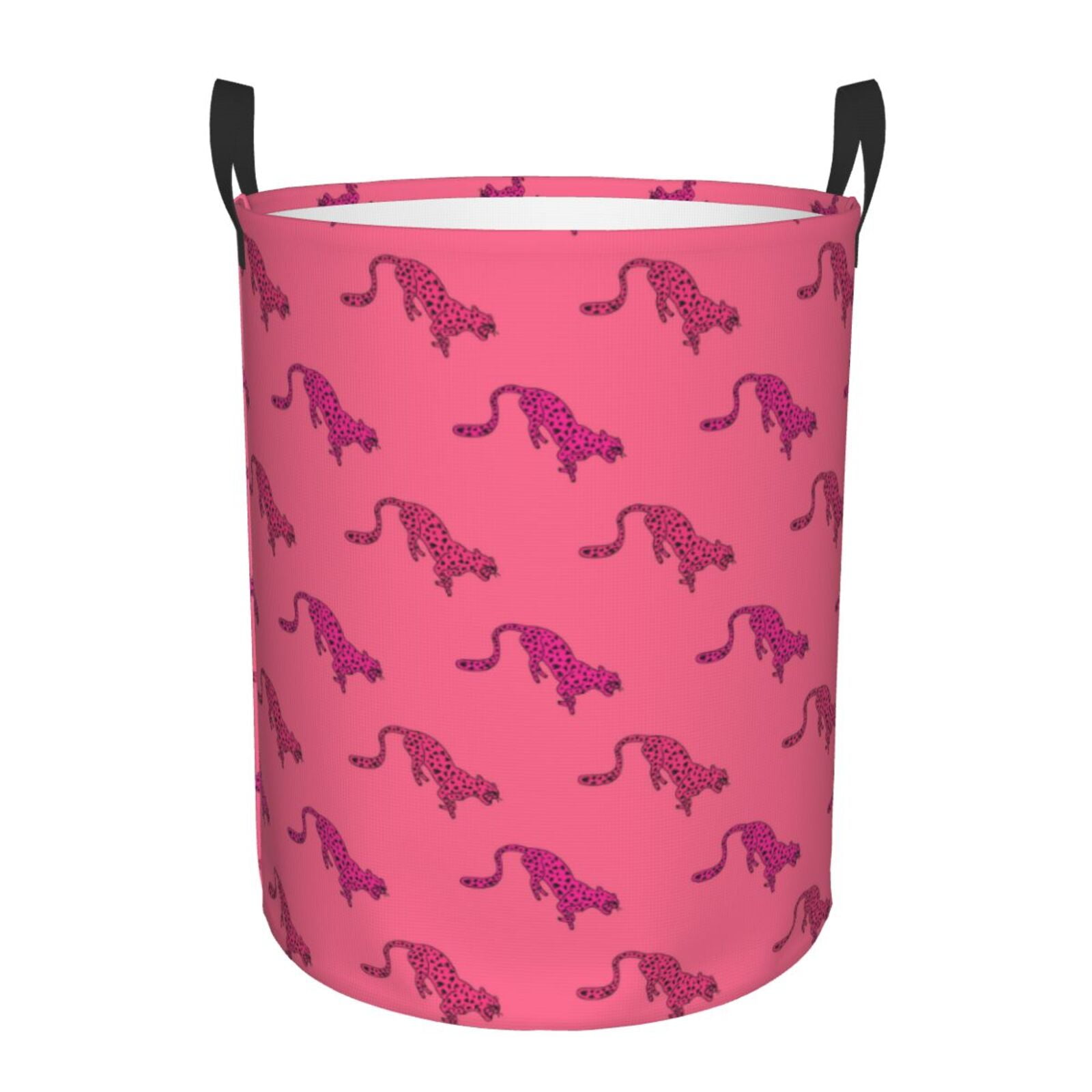 Xecao Leopard Print Print Laundry Hamper Basket,designed for Blanket ...