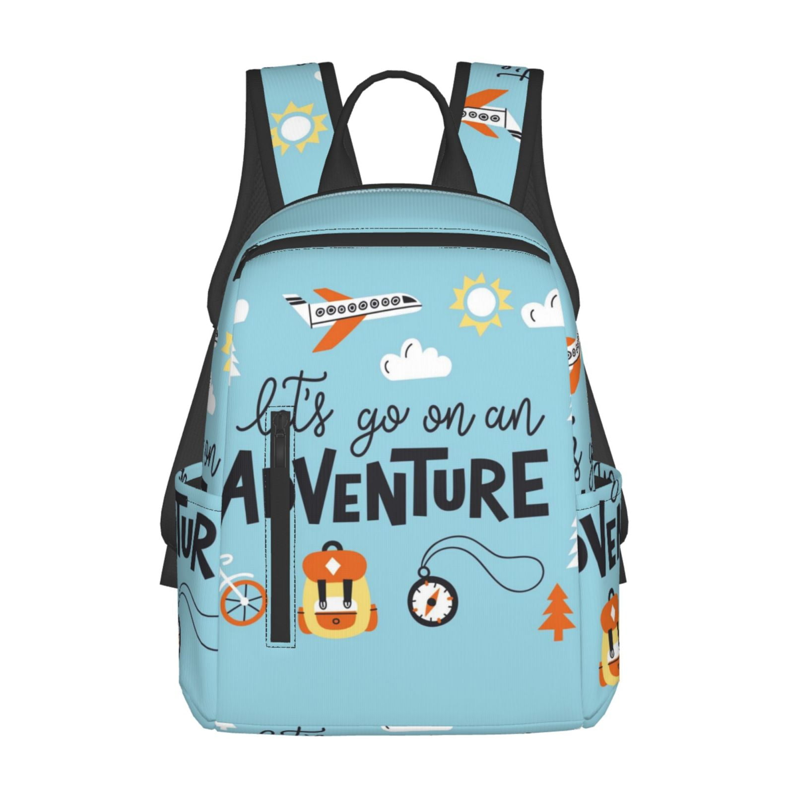 Xecao Let's Go on an Adventure print Backpack For women men Aesthetic ...