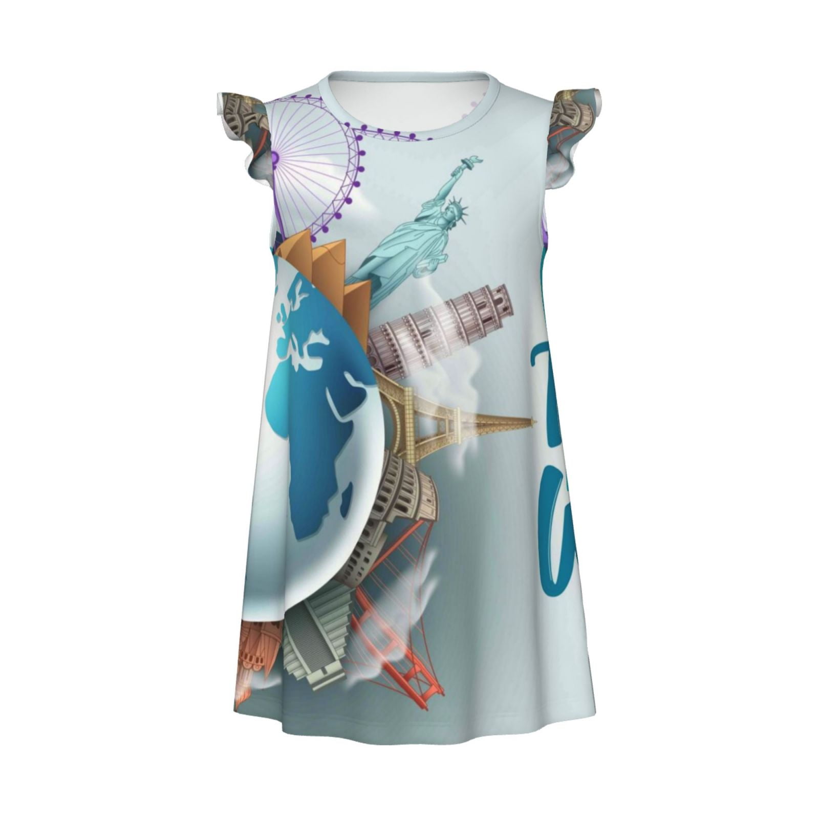 Xecao Let's go Travel Nightgowns for Girls: Elegant Princess Pajama ...