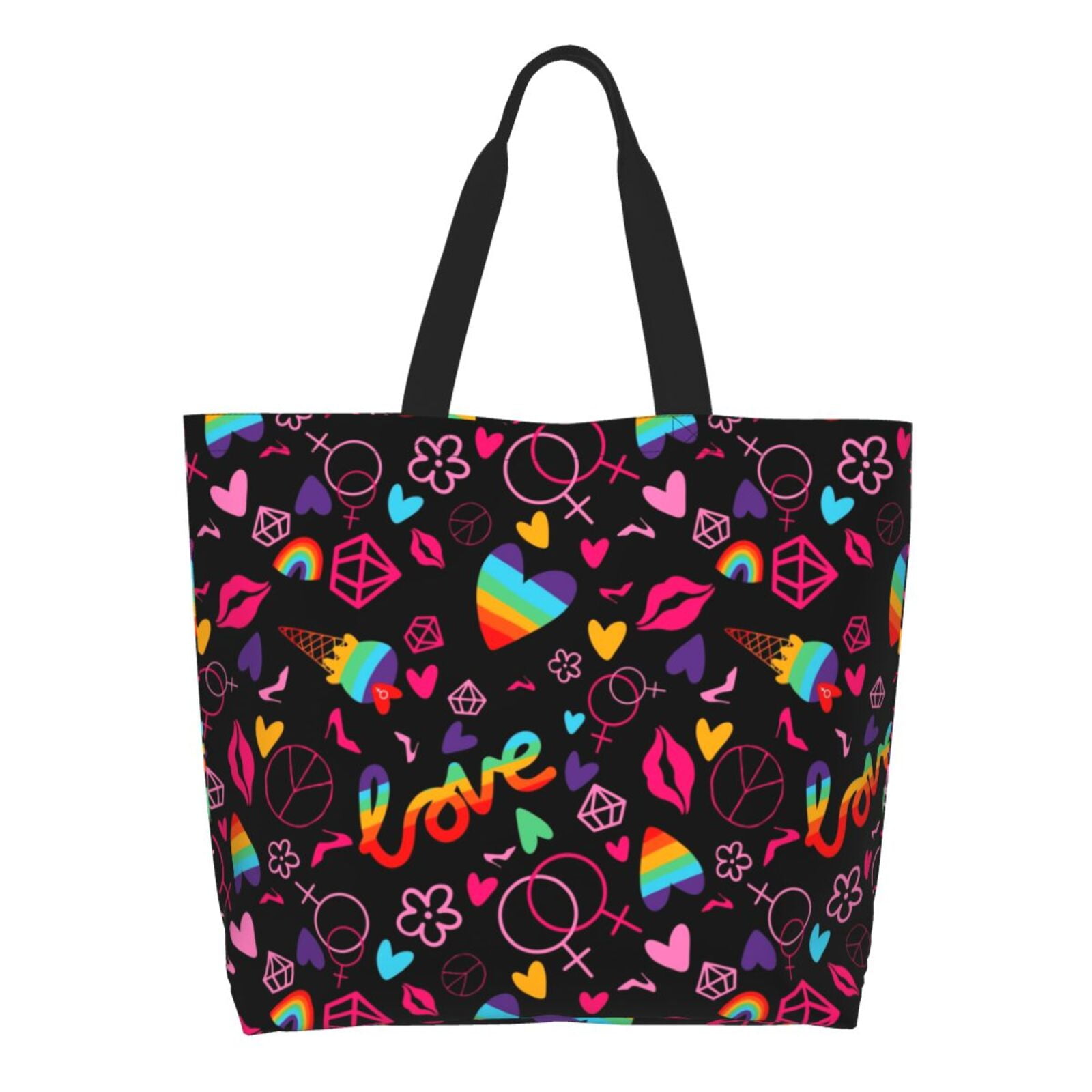 Xecao Lgbt Rainbow For Pride for Tote Bag for Women, Tote Shoulder Bag ...