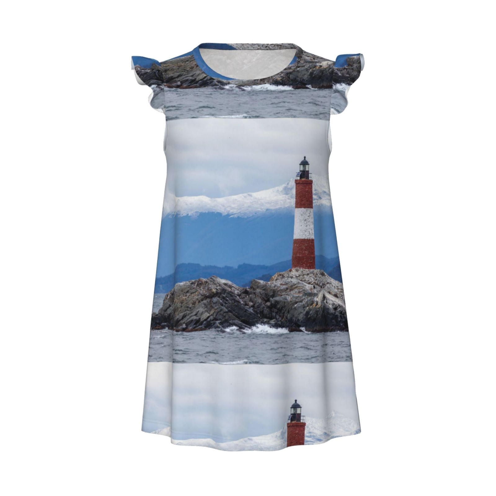 Xecao Lighthouse On The Waters Nightgowns for Girls: Elegant Princess ...