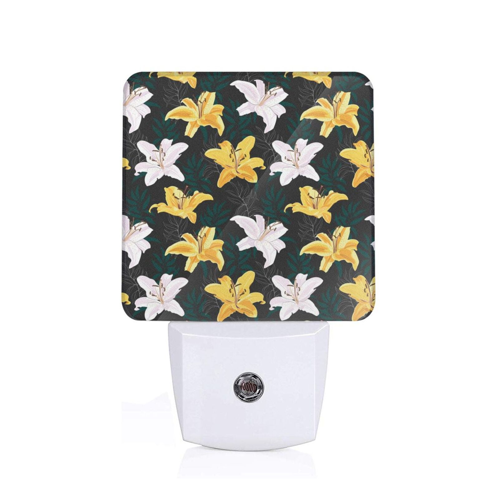 Xecao Lilies Flowers for Night Light - a Wall-mounted LED Fixture with ...