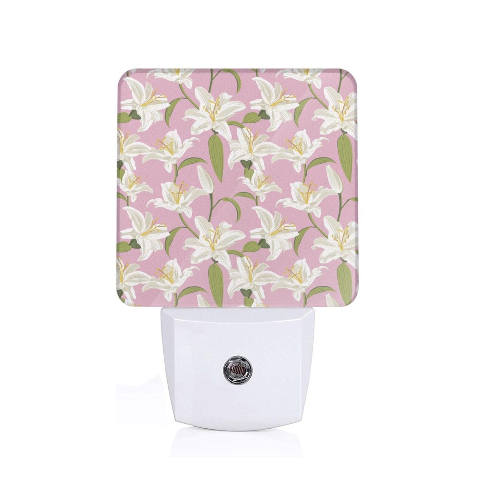Xecao Lilies Flowers for Night Light - a Wall-mounted LED Fixture with ...