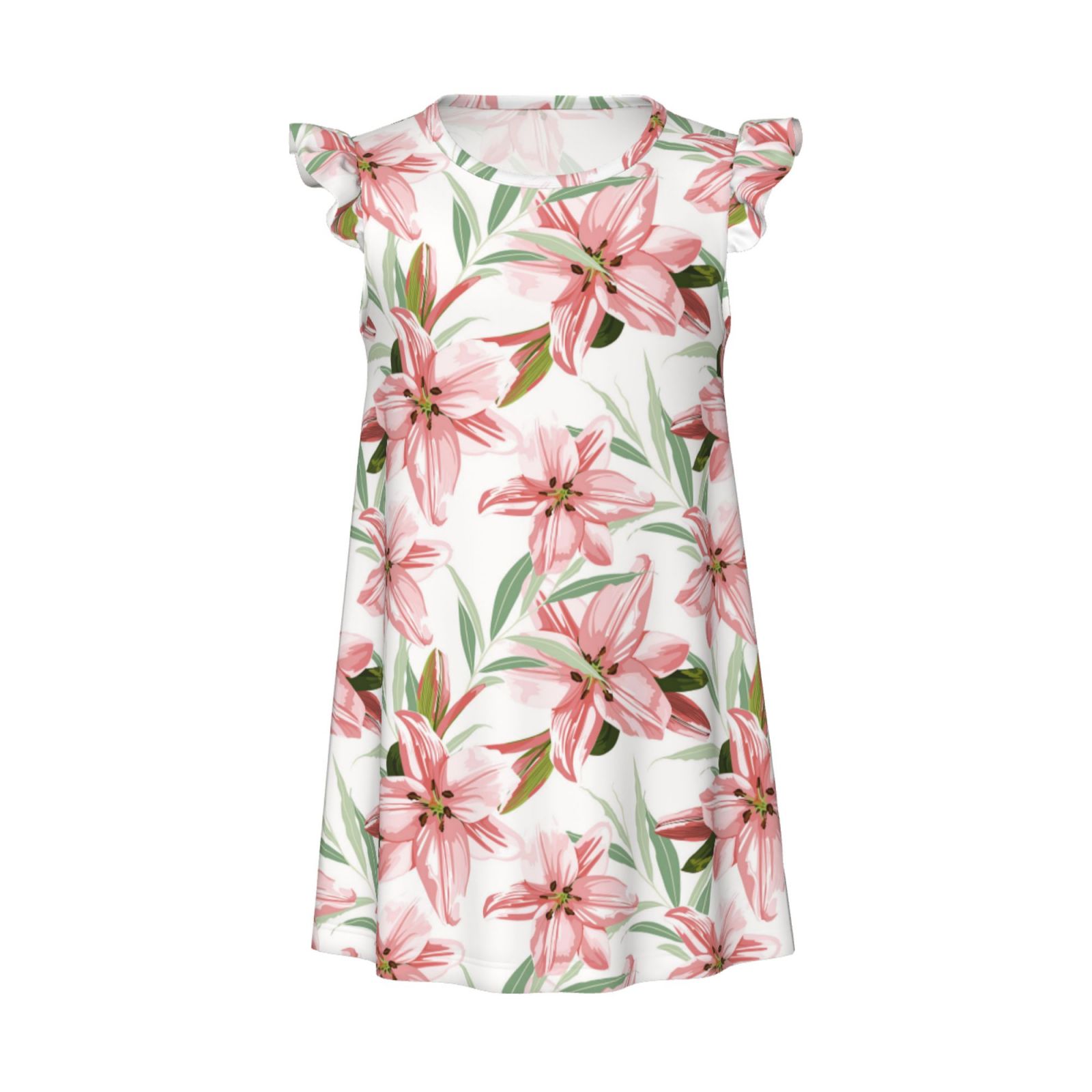 Xecao Lilies Flowers Nightgowns for Girls: Elegant Princess Pajama ...