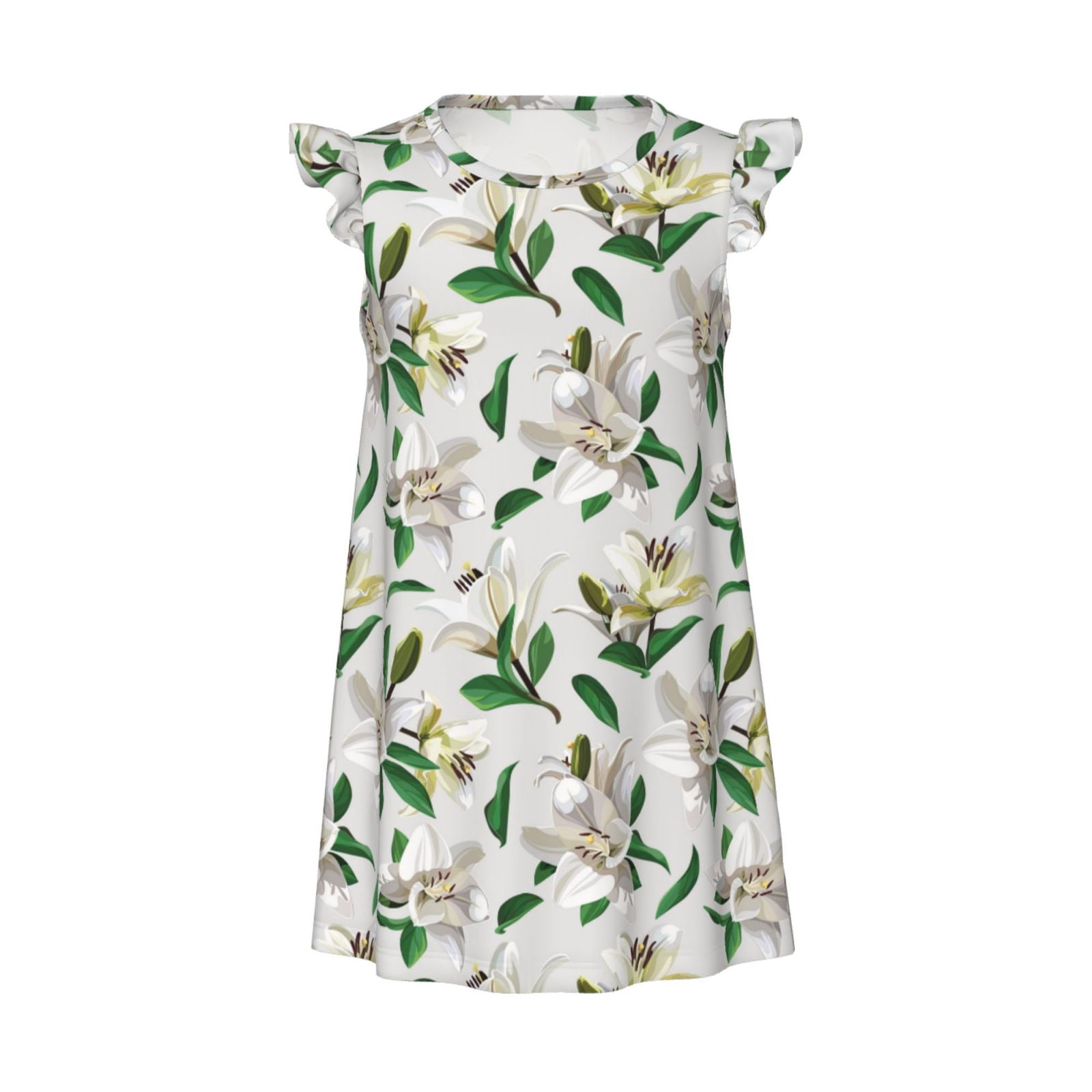 Xecao Lilies Flowers Nightgowns for Girls: Elegant Princess Pajama ...