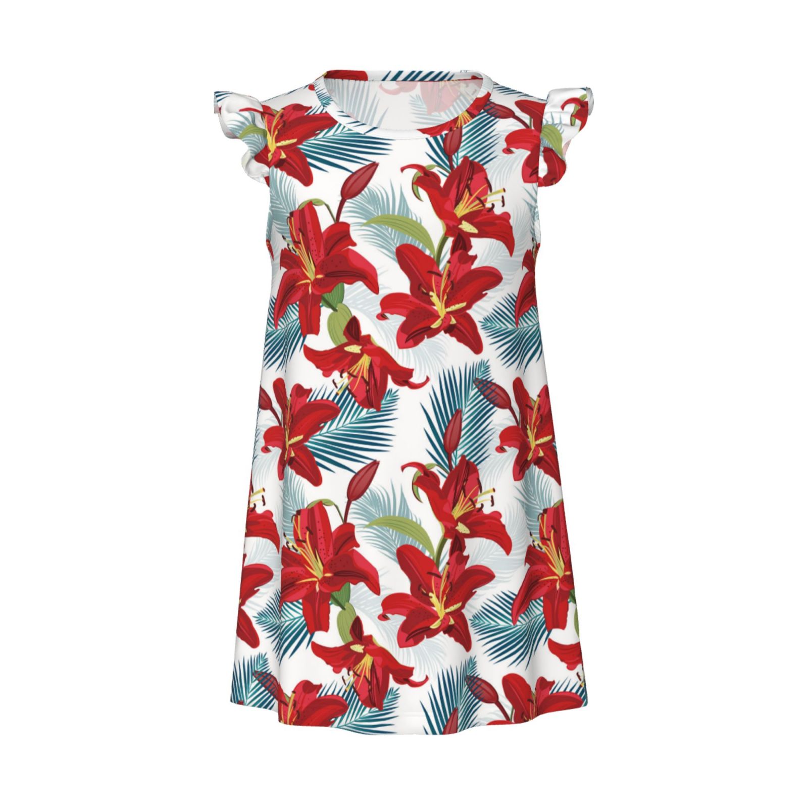 Xecao Lilies Flowers Nightgowns for Girls: Elegant Princess Pajama ...