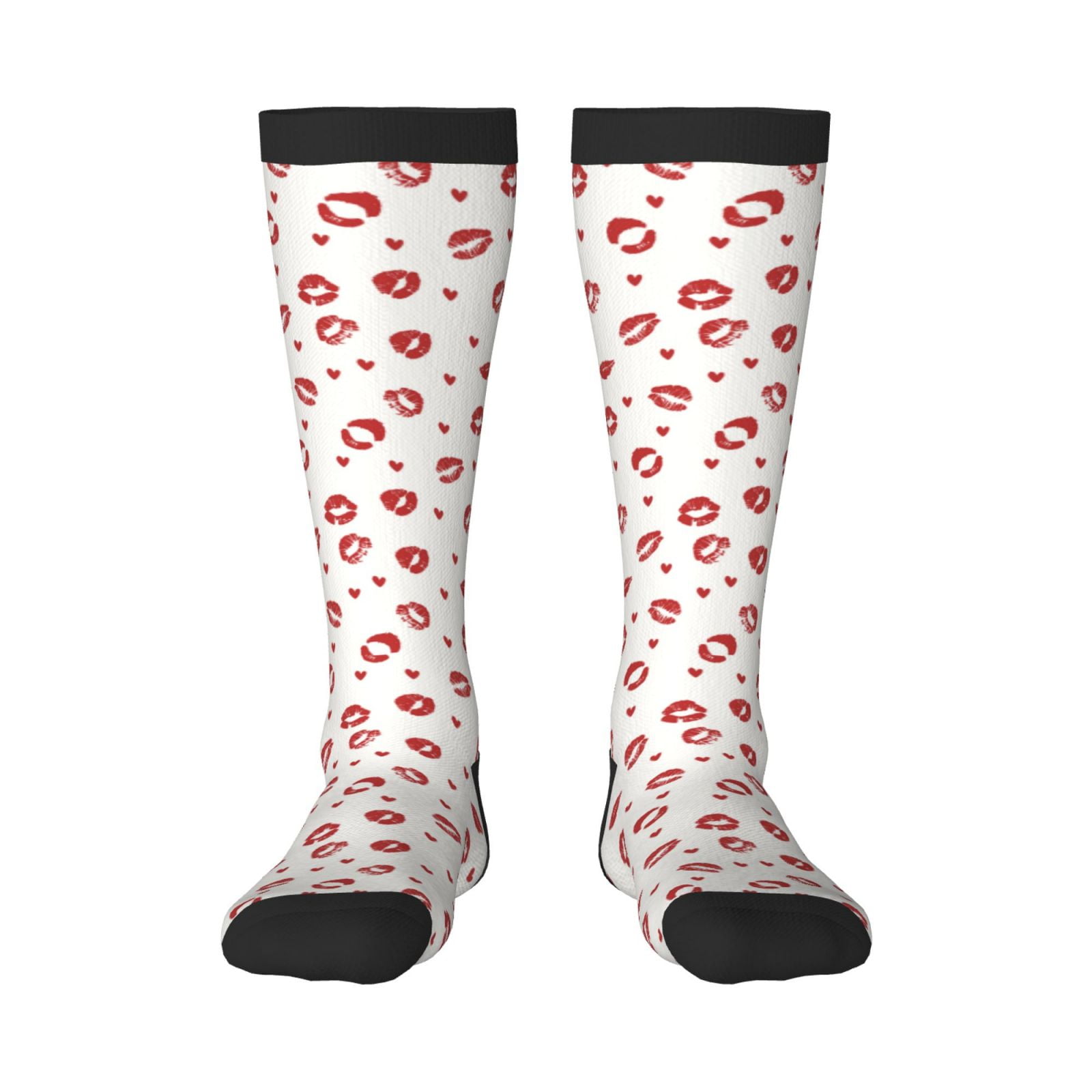 Xecao Lips Kiss Print Compression Socks for Both Men And Women for ...