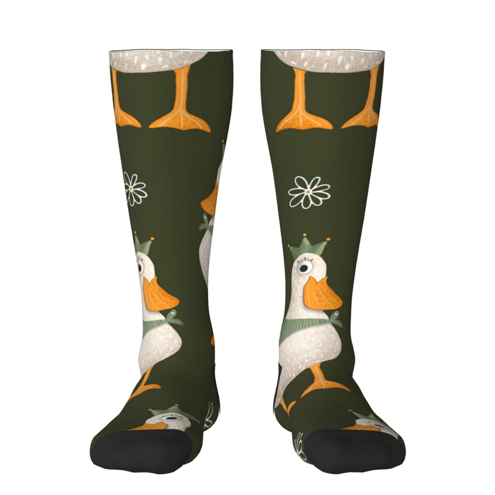 Xecao Mallard Ducks Wild Birds Print Compression Socks for Both Men And ...