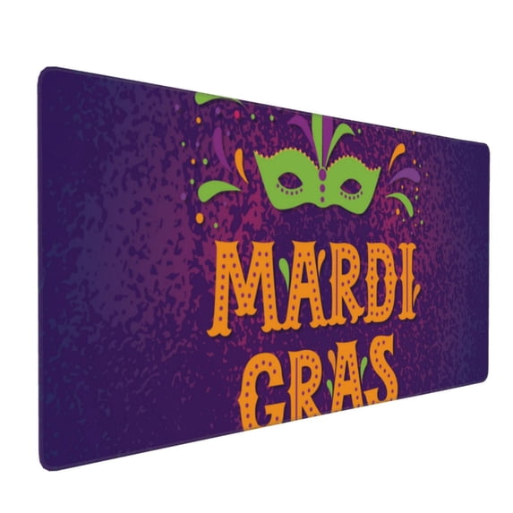 Xecao Mardi Gras2 Print Large Mouse Pad, 16x35.5in Mousepad ...
