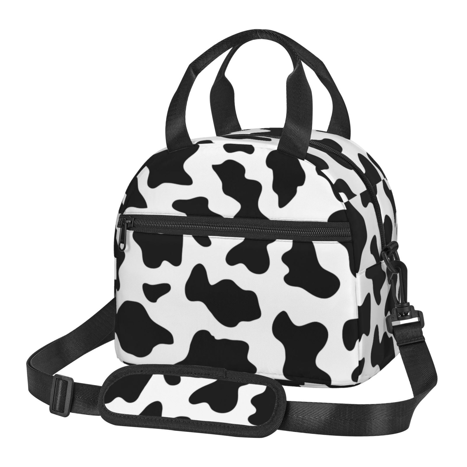 Xecao Milk Cow Print Insulated Lunch Box, Lunch Cags Lunch Bag ...
