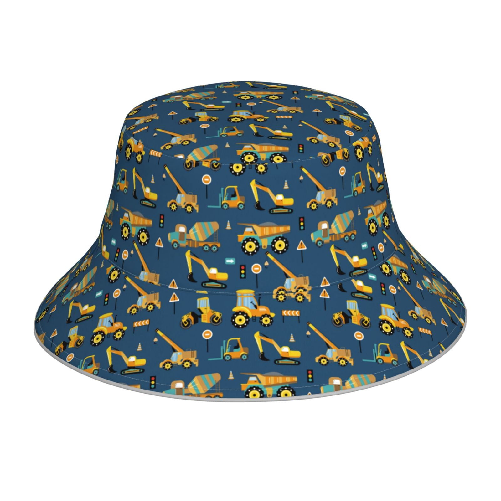 Xecao Modern Excavator Print Men and Women Night Reflective Hat Runner ...