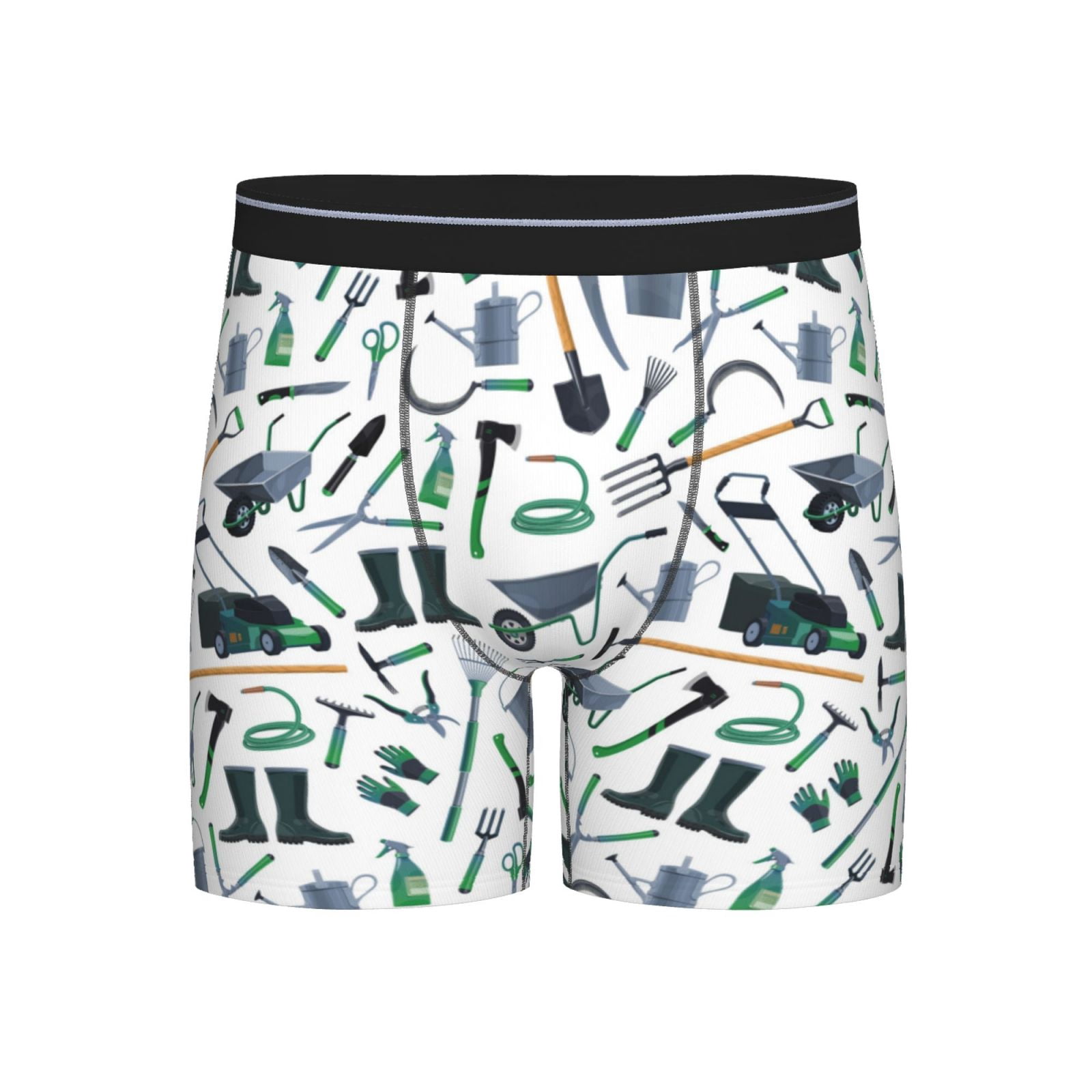 Xecao Modern Industry Print Boxer Briefs for Men's Stretch Moisture ...