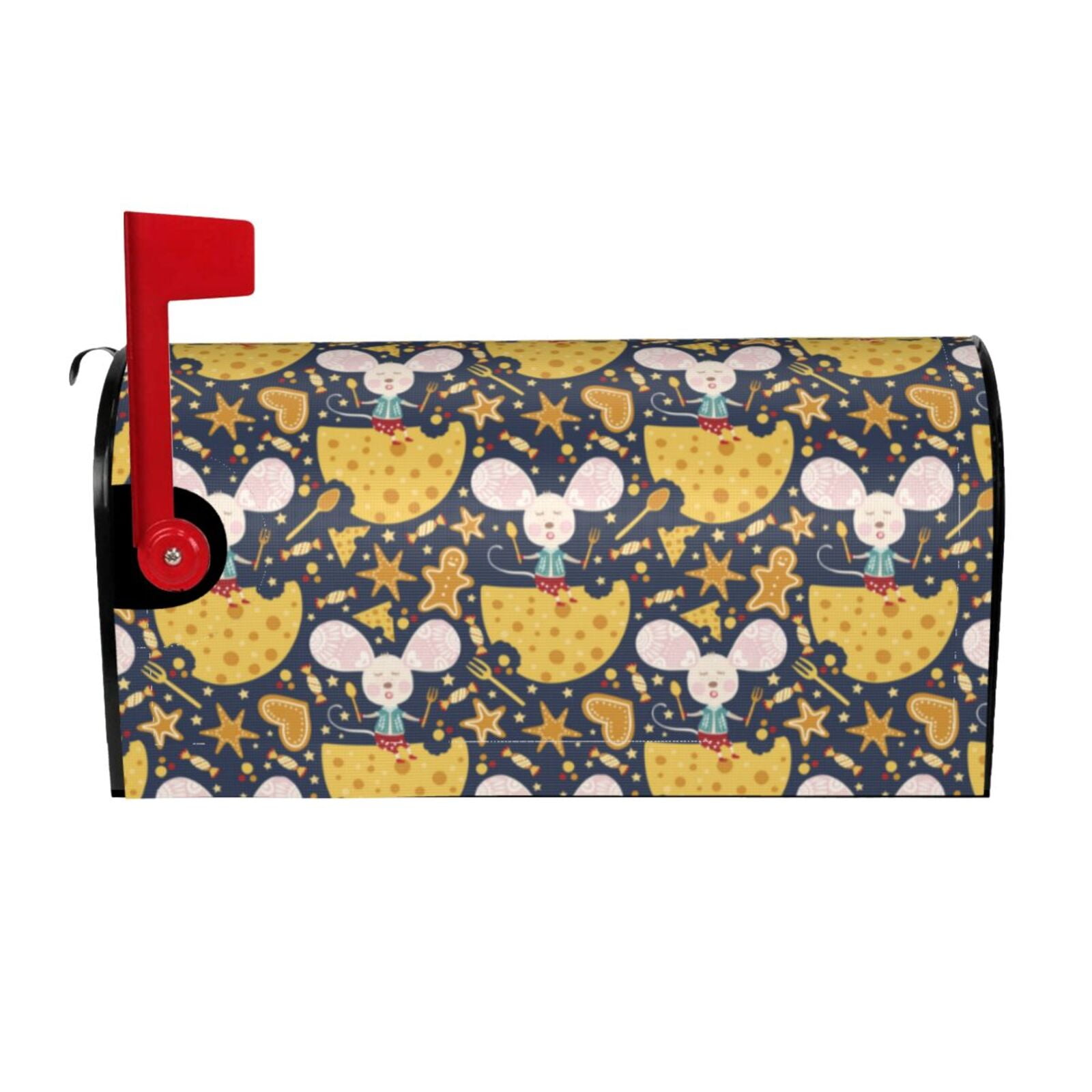 Xecao Mouse Cheese for Mailbox Cover with Magnetic Strips, Waterproof ...