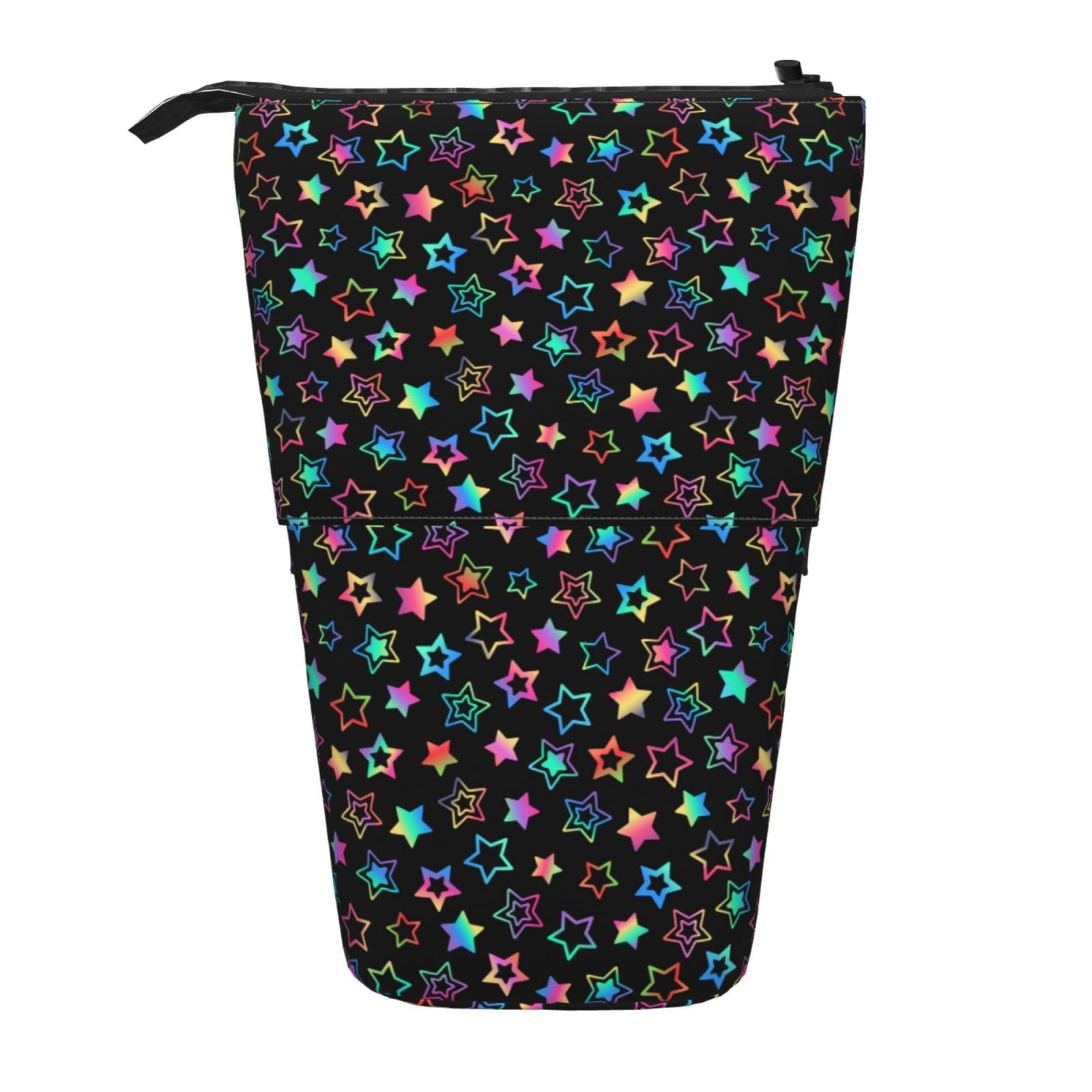 Xecao Multi-Colored Stars Print Telescopic Pencil Bag Pen Holder Pop Up ...