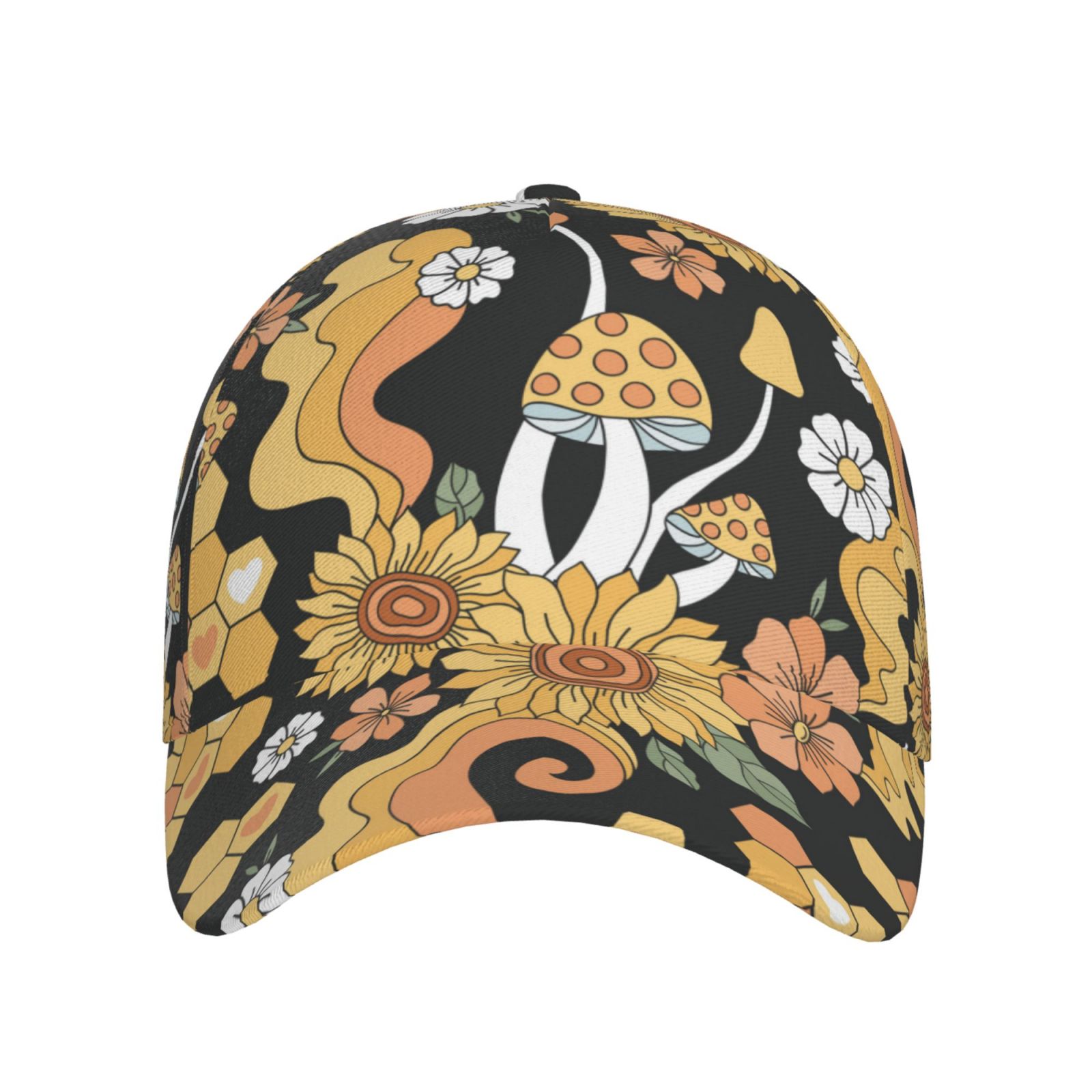 Xecao Mushrooms Honeycomb for Baseball Cap: Unisex, crafted from ...