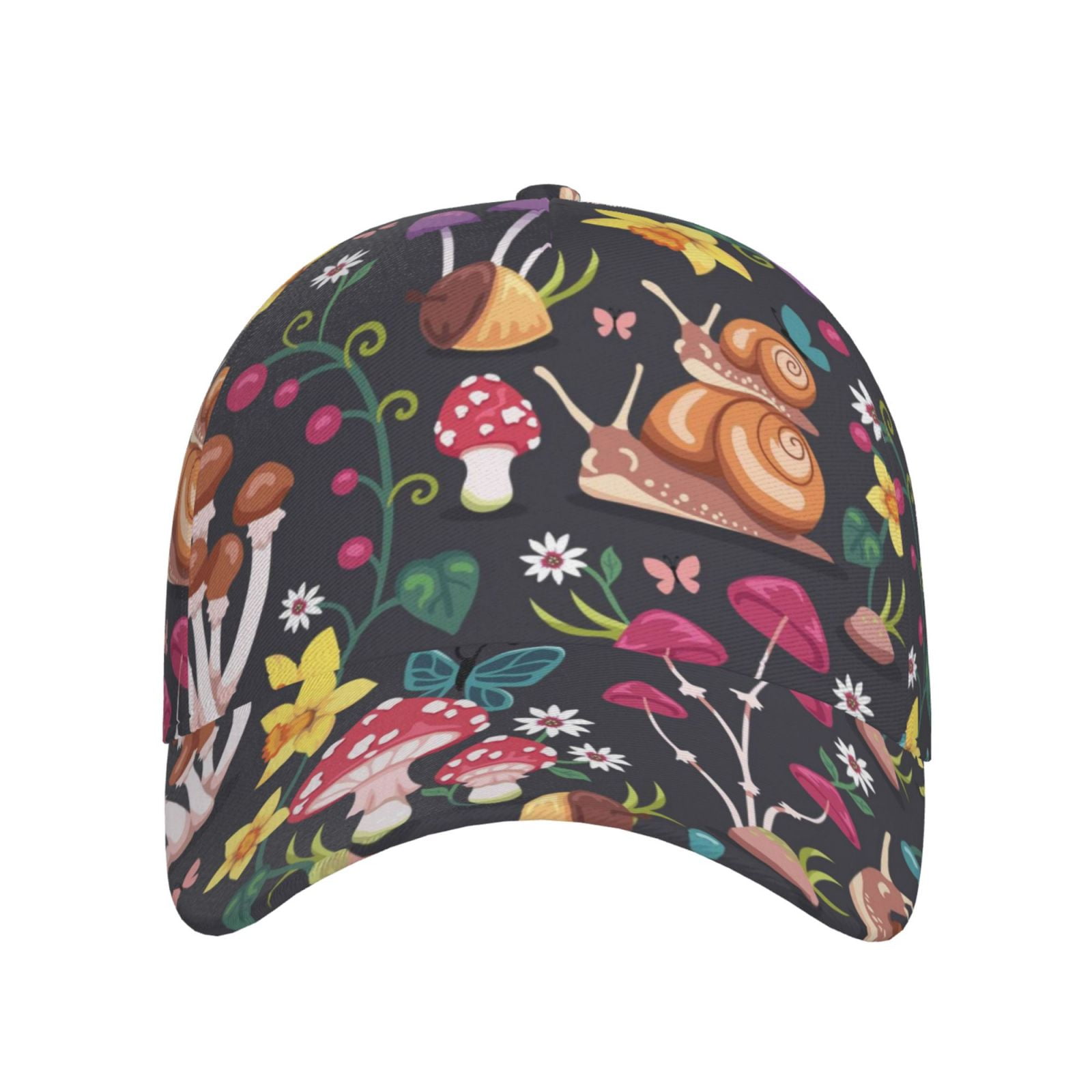 Xecao Mushrooms Snails Butterflies for Baseball Cap: Unisex, crafted ...