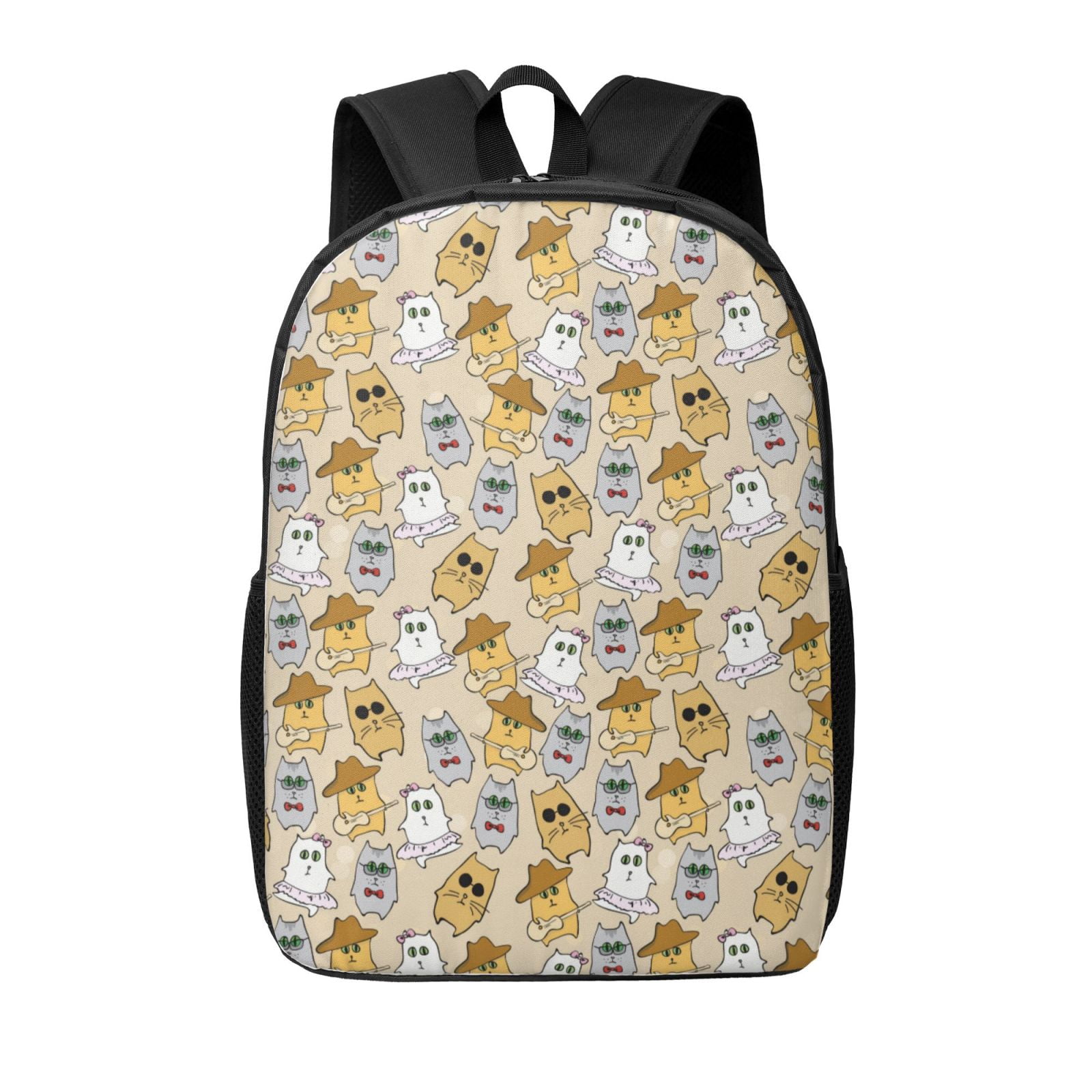 Xecao Music Dancing Cat print Travel Backpack, Large Computer Backpack ...