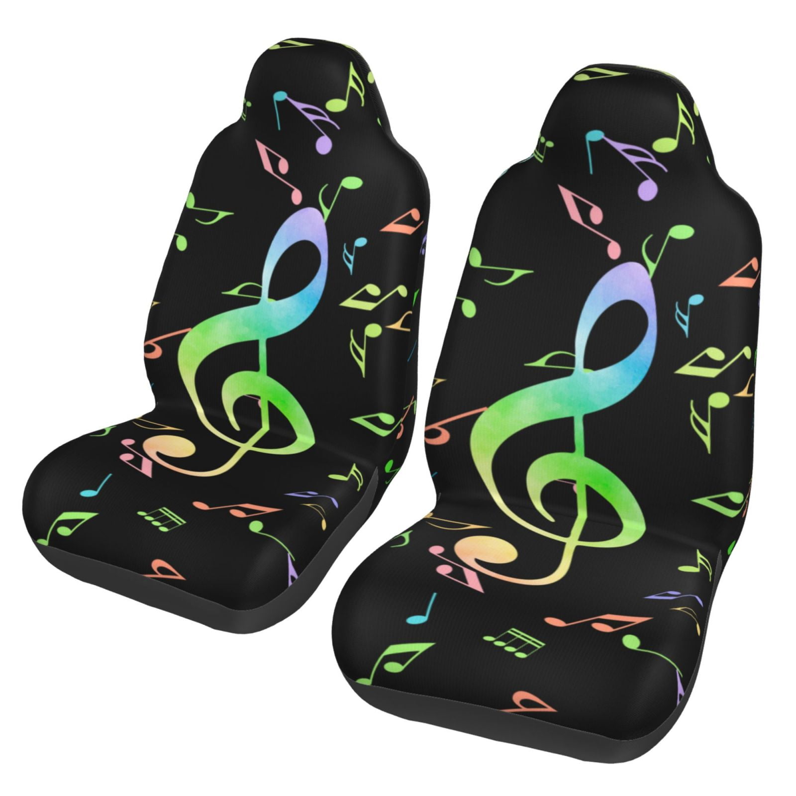 Xecao Music Notes Print Car Seat Cover in That Fits Most Cars, Vans ...