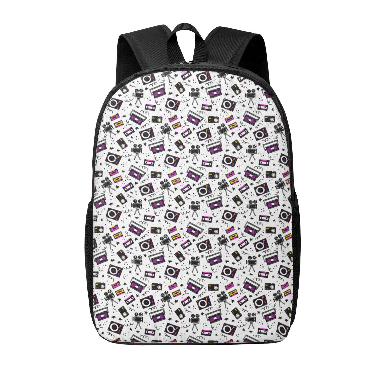 Xecao Music Player print Travel Backpack, Large Computer Backpack for ...