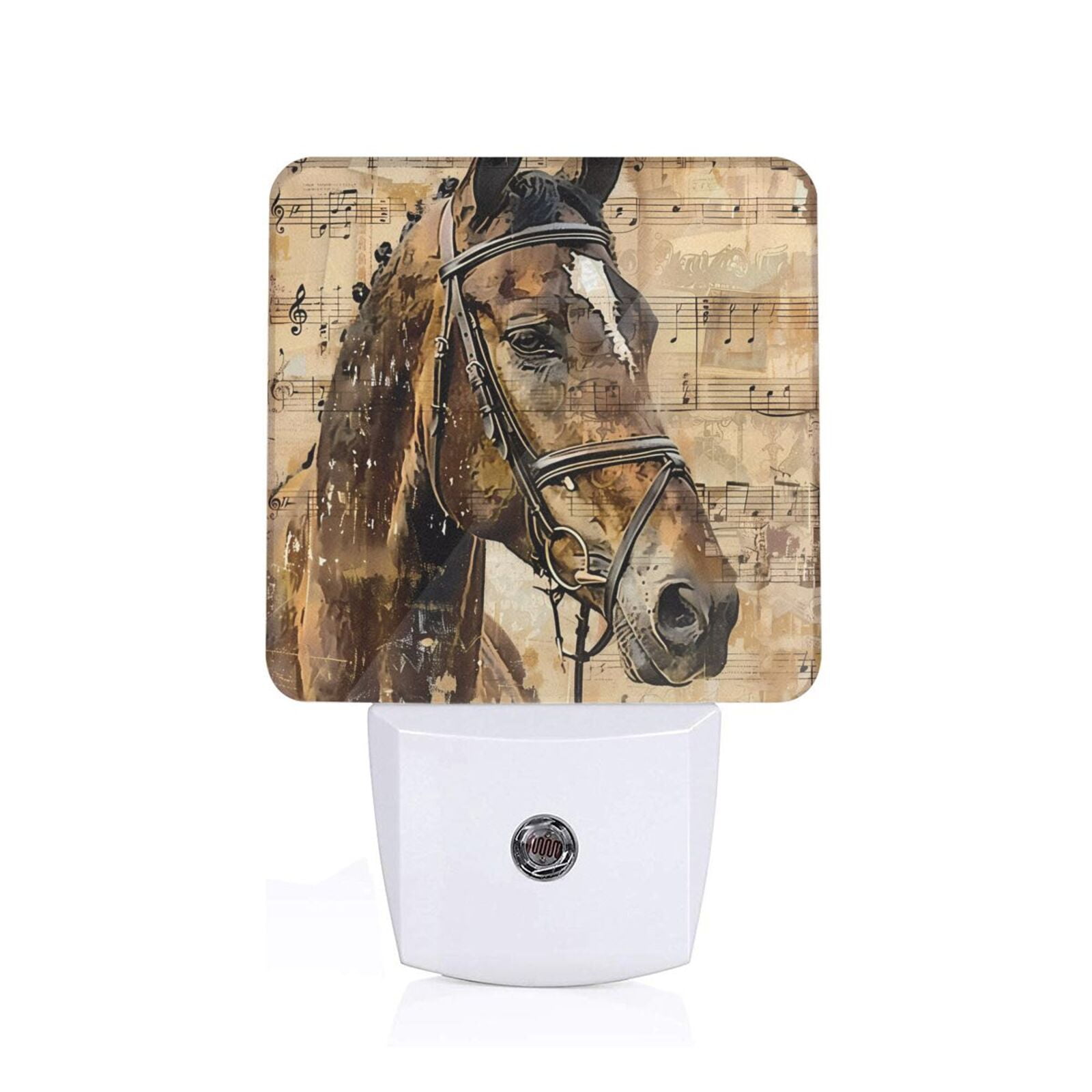 Xecao Musical Horse Vintage Collage for Night Light - a Wall-mounted ...