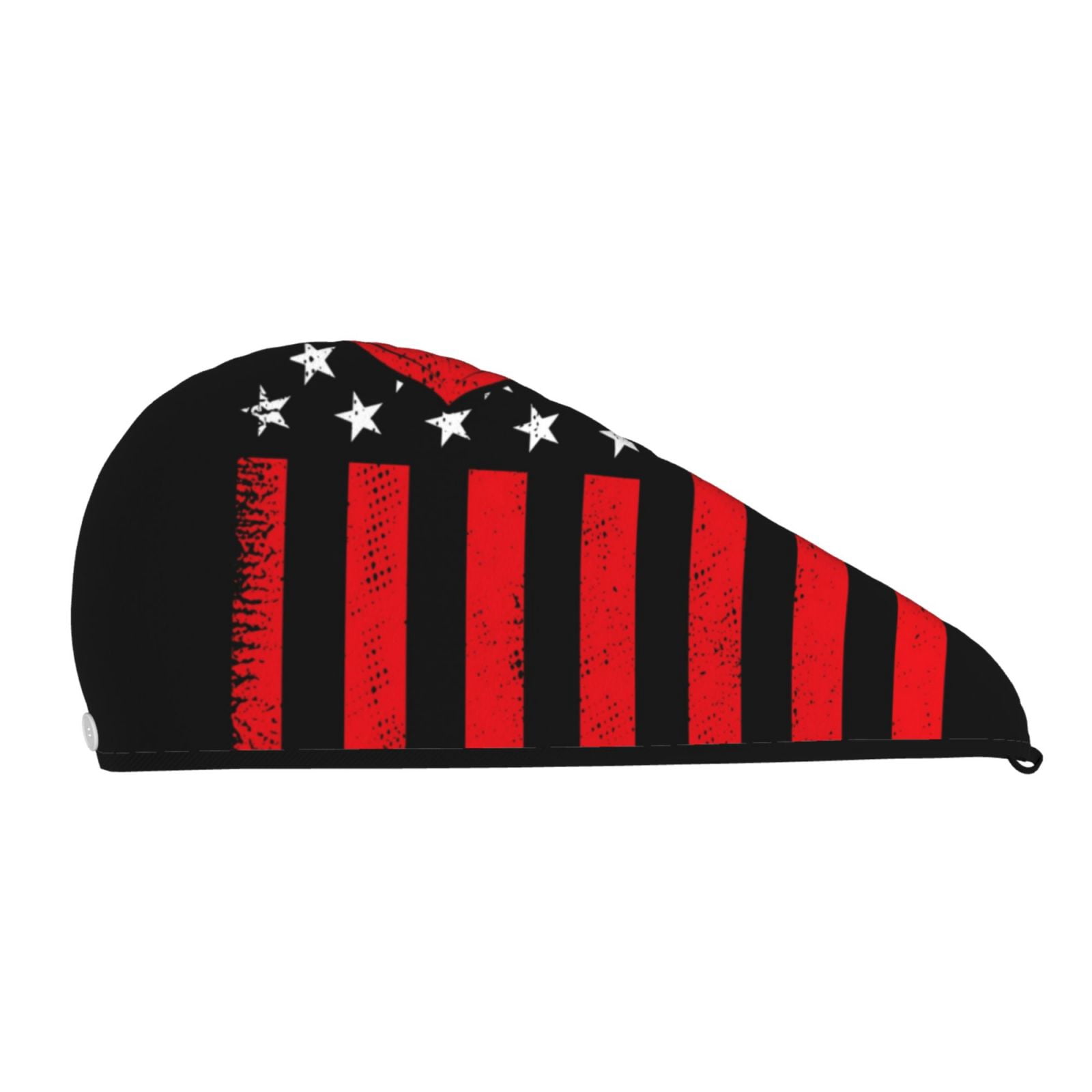 Xecao Nautical American Flag Print Hair Towel, Hair Turbans for Wet ...