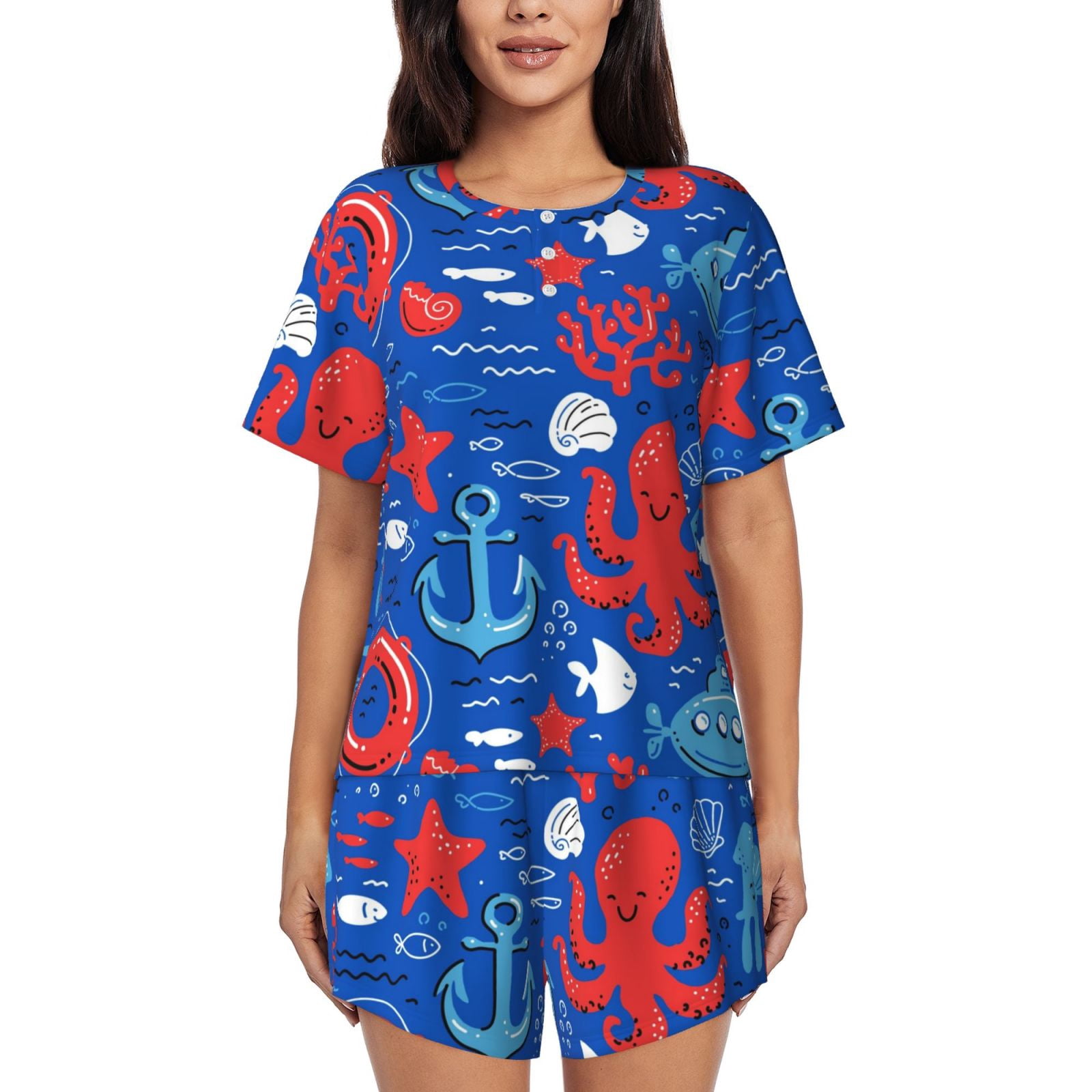 Xecao Nautical Animals print Swimsuit for women, Summer-ready, sporty ...