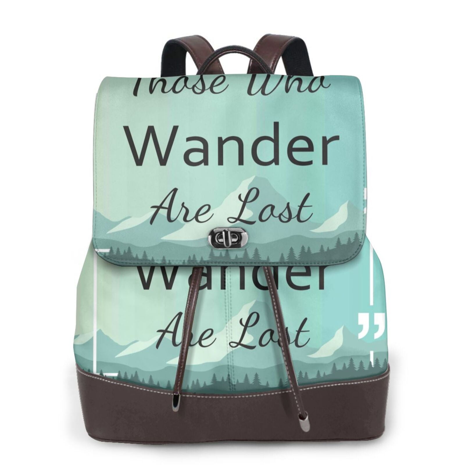 Xecao Not All Those Who Wander Are Lost1 Print Large Backpack Soft ...