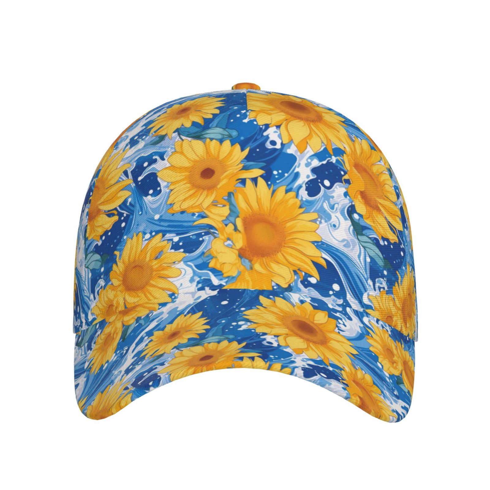 Xecao Ocean Wave Sunflower for Baseball Cap: Unisex, crafted from ...