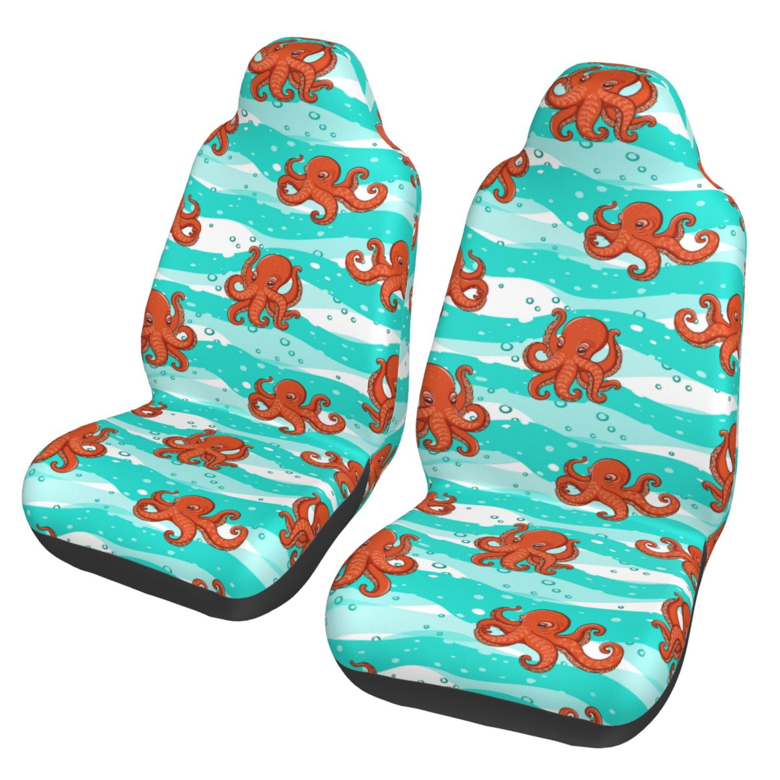 Xecao Octopuses Print Car Seat Cover in That Fits Most Cars, Vans, SUVs ...