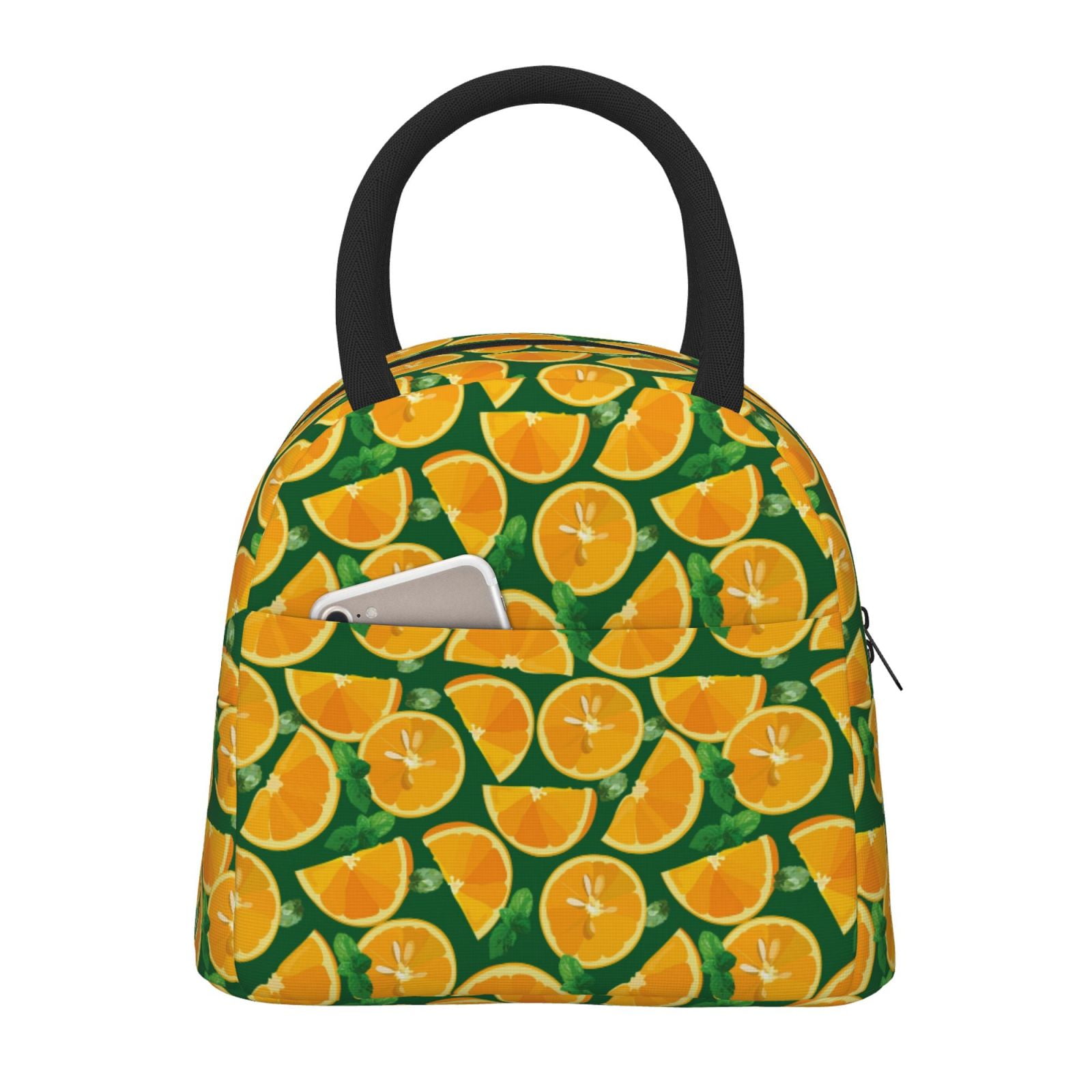 Xecao Orange Lemon Lunch Bag , an insulated, reusable tote bag perfect ...