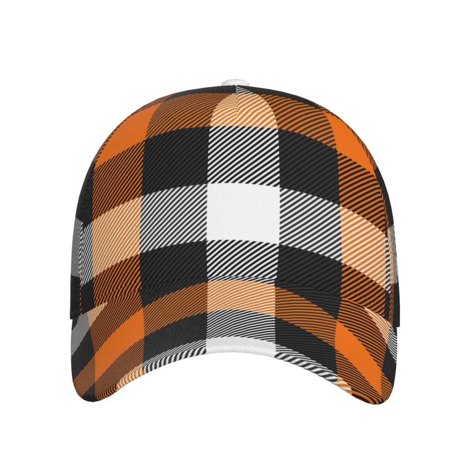 Xecao Orange Plaid for Baseball Cap: Unisex, crafted from classic ...