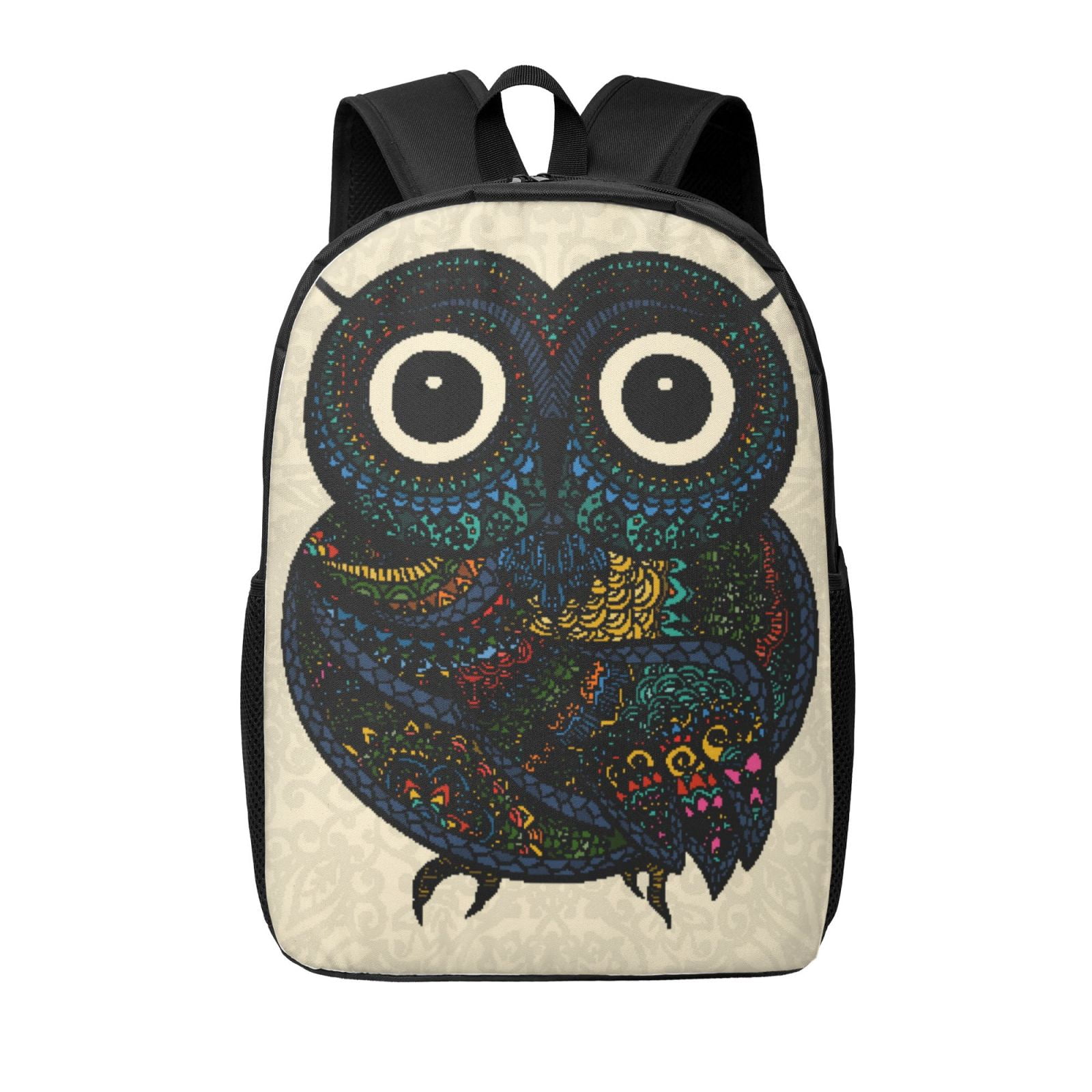 Xecao Owl with Mandala print Travel Backpack, Large Computer Backpack ...
