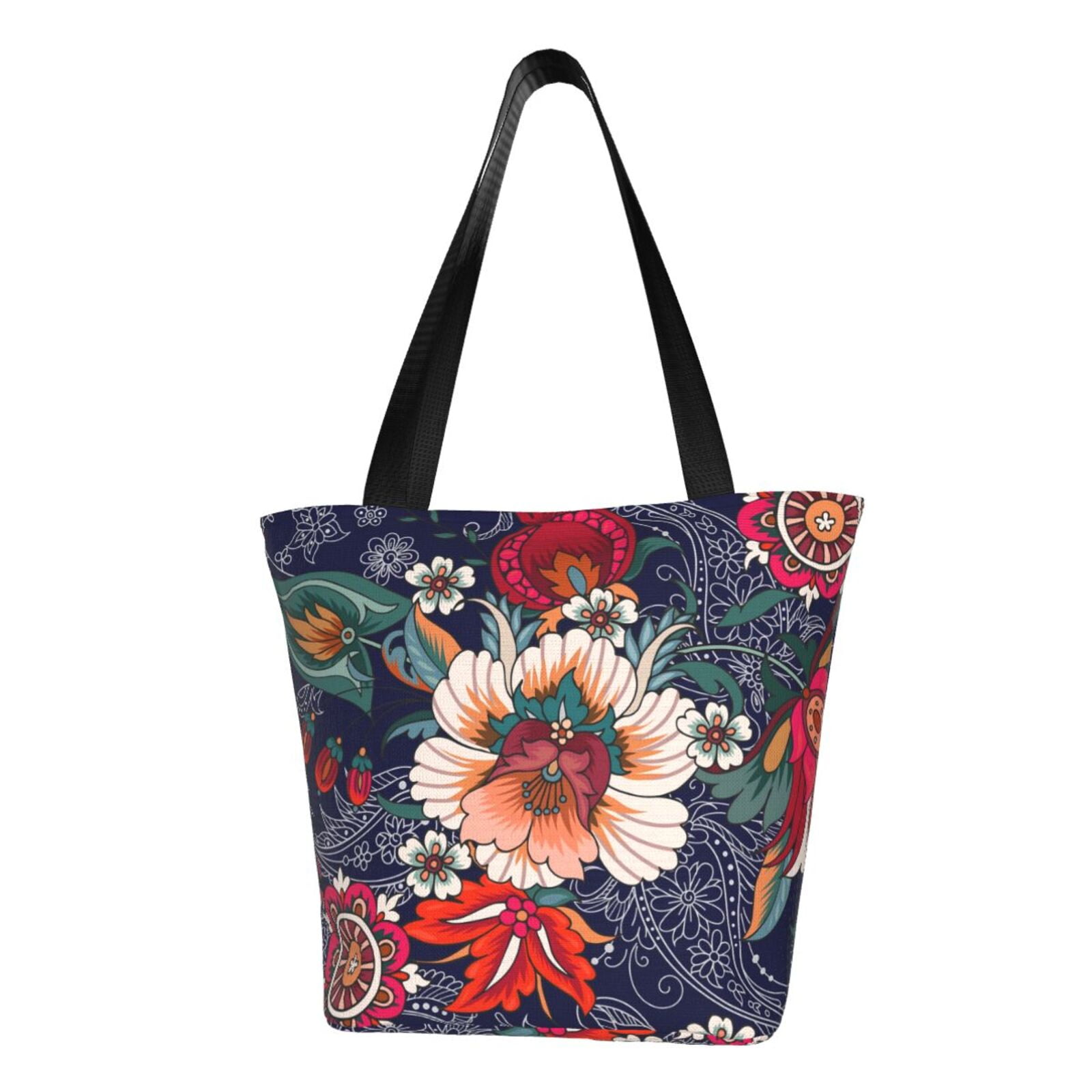 Xecao Paisley2 for Tote Bag for Women -Tote Shoulder Bag with A Little Pocket Inside, Perfect ...