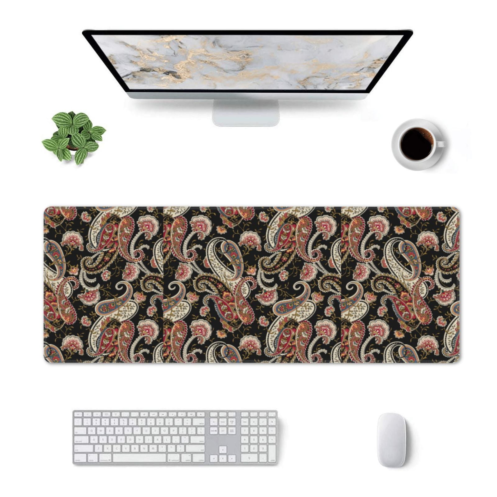 Xecao Paisley6 for Mouse Pad - Waterproof Extended Contour Mouse Mat ...