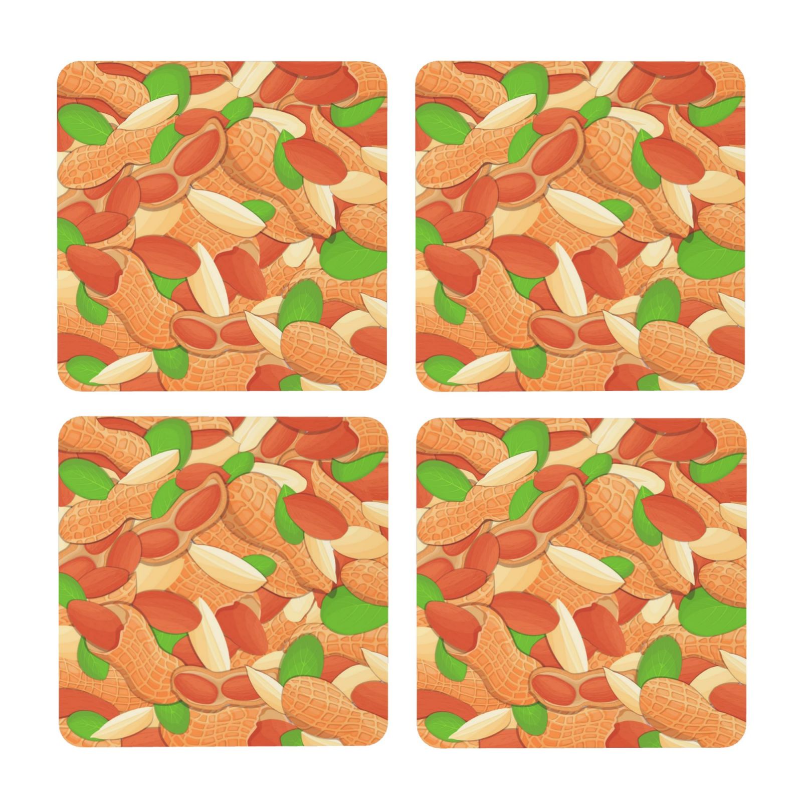 Xecao Peanuts1 for MDF Cork Coaster 4 Pcs,Drink Coasters,Suit for House ...